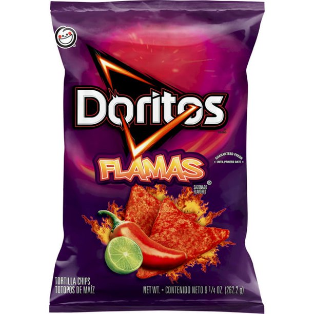 Doritos Tortilla Chips Flamas Cheddar Cheese, 9.25 Oz - Walmart ...