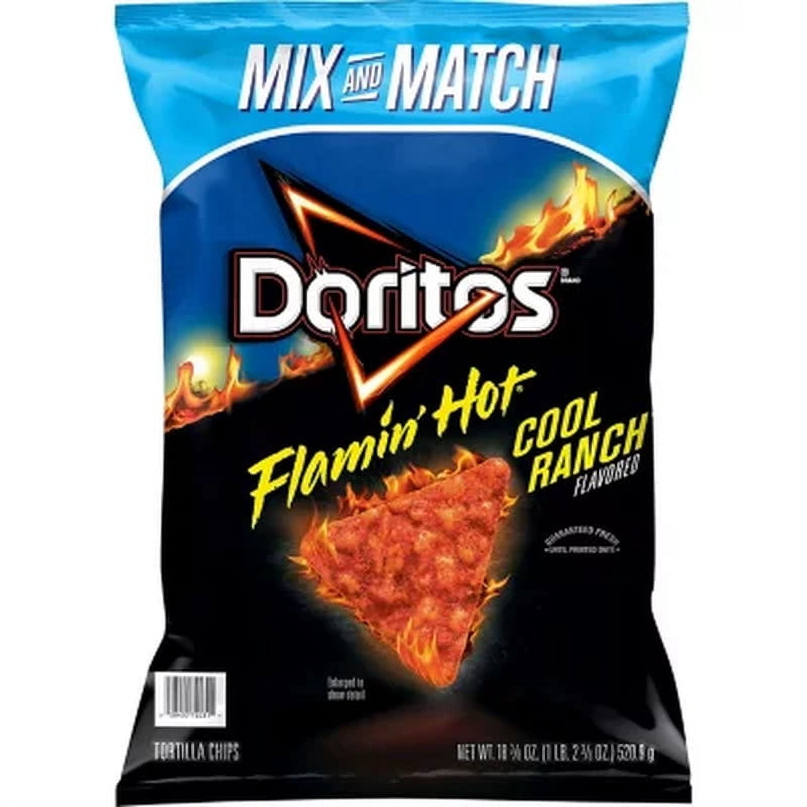 Doritos Tortilla Chips Flamin' Hot Cool Ranch 18.375 Oz. - Walmart.com