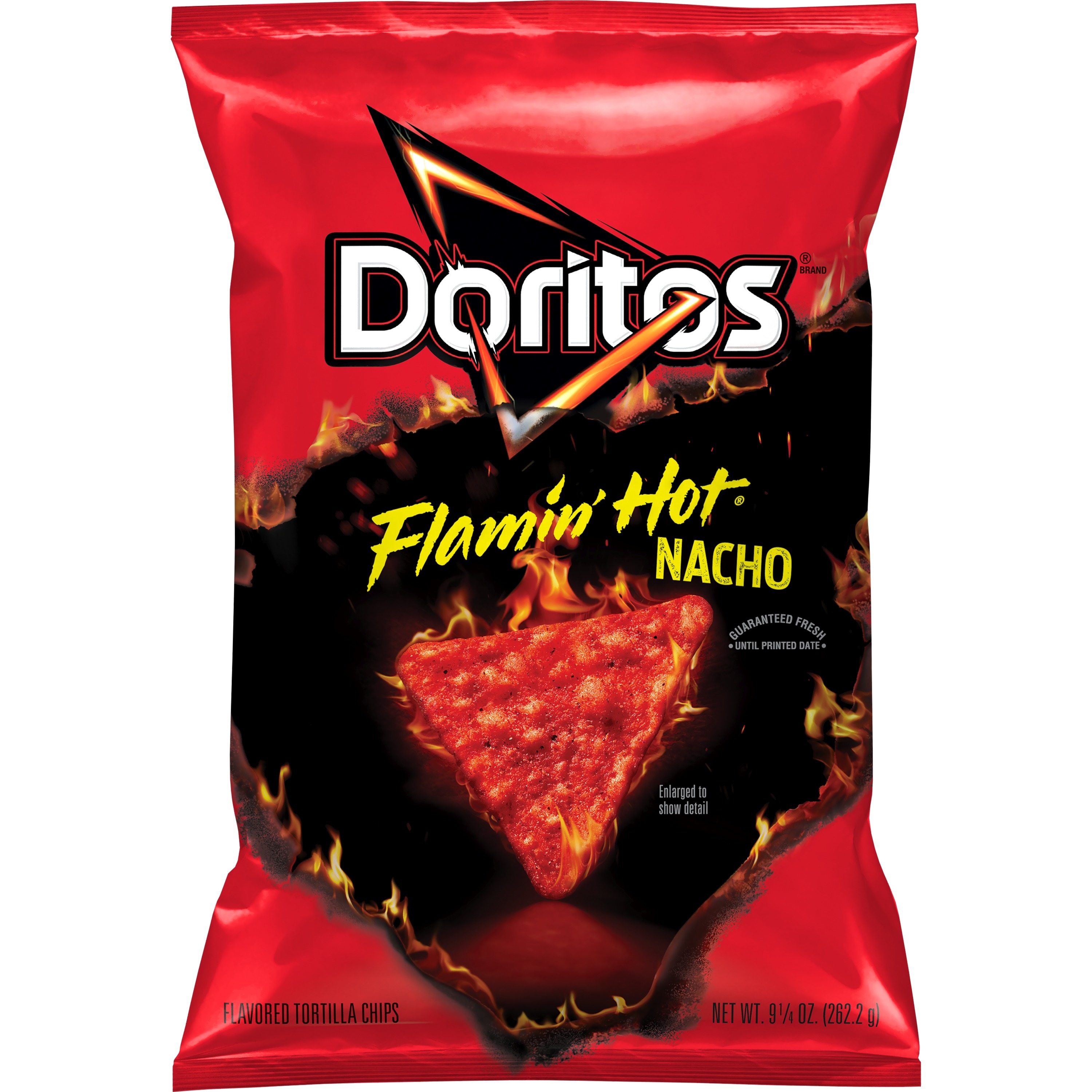 Doritos Flamin' Hot Nacho Tortilla Chips, 9.75 oz Bag - Walmart.com