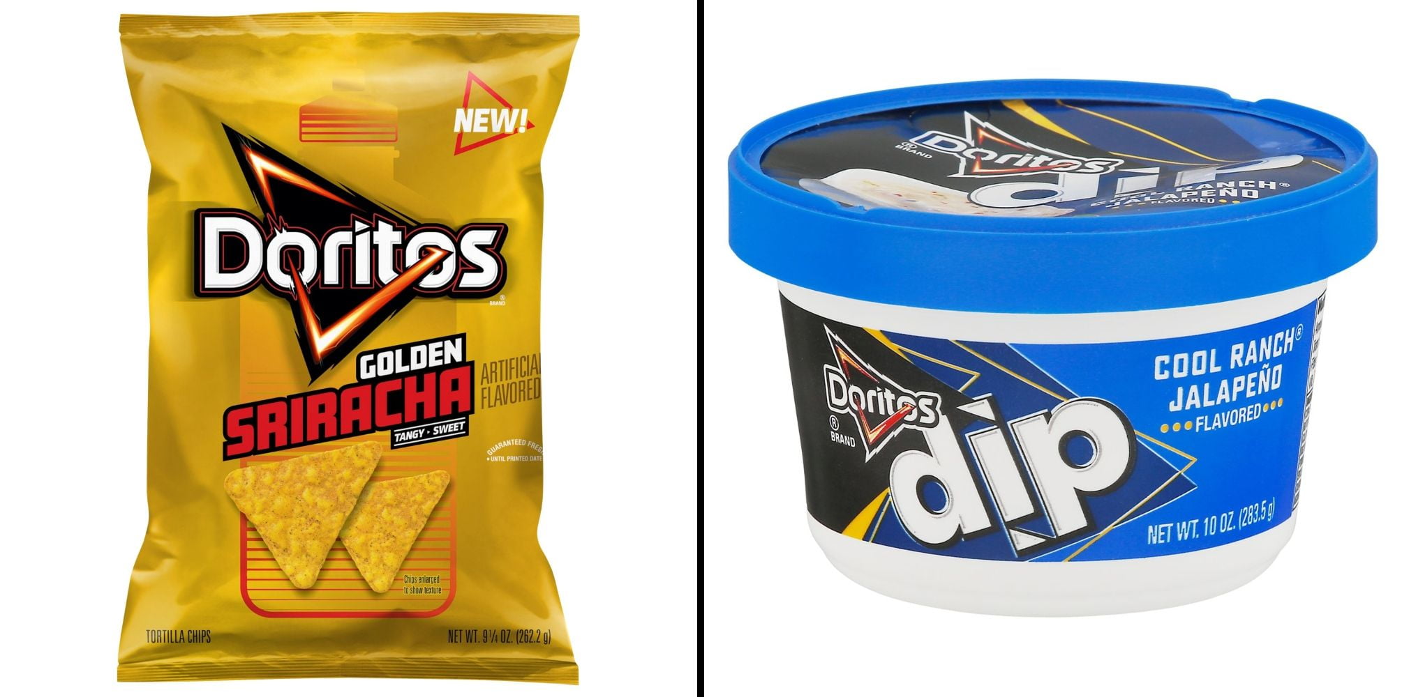 Doritos Tortilla Chips - Golden Sriracha 9.25 oz & Doritos Cool Ranch ...