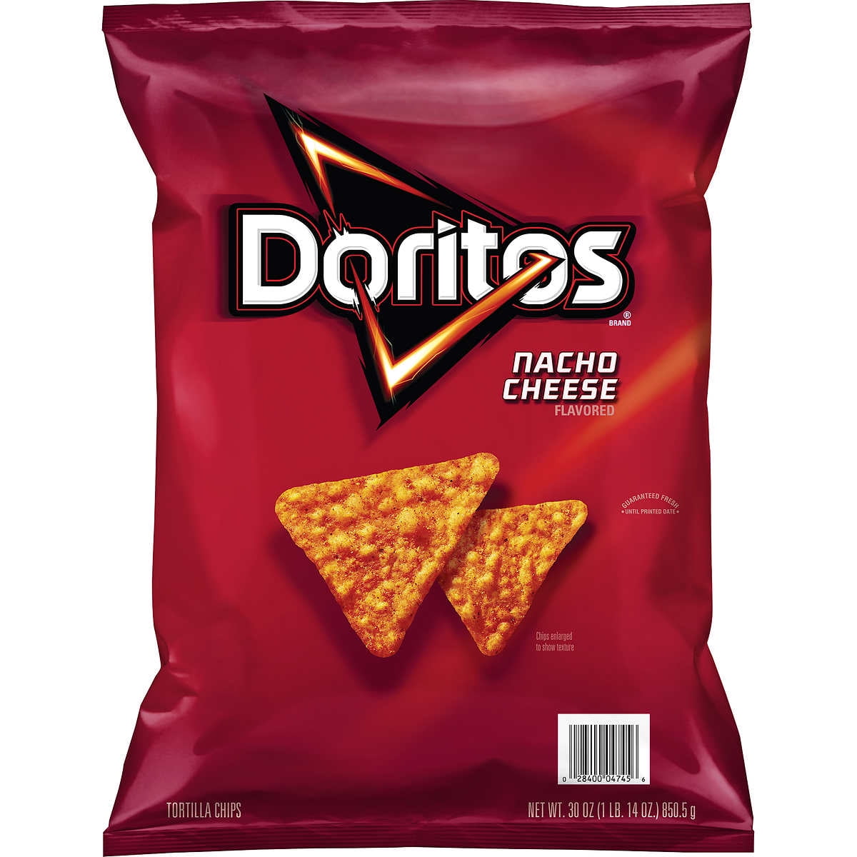 Frito Lay Doritos Family Size Nacho Cheese Flavored Tortilla Chips, 30 ...