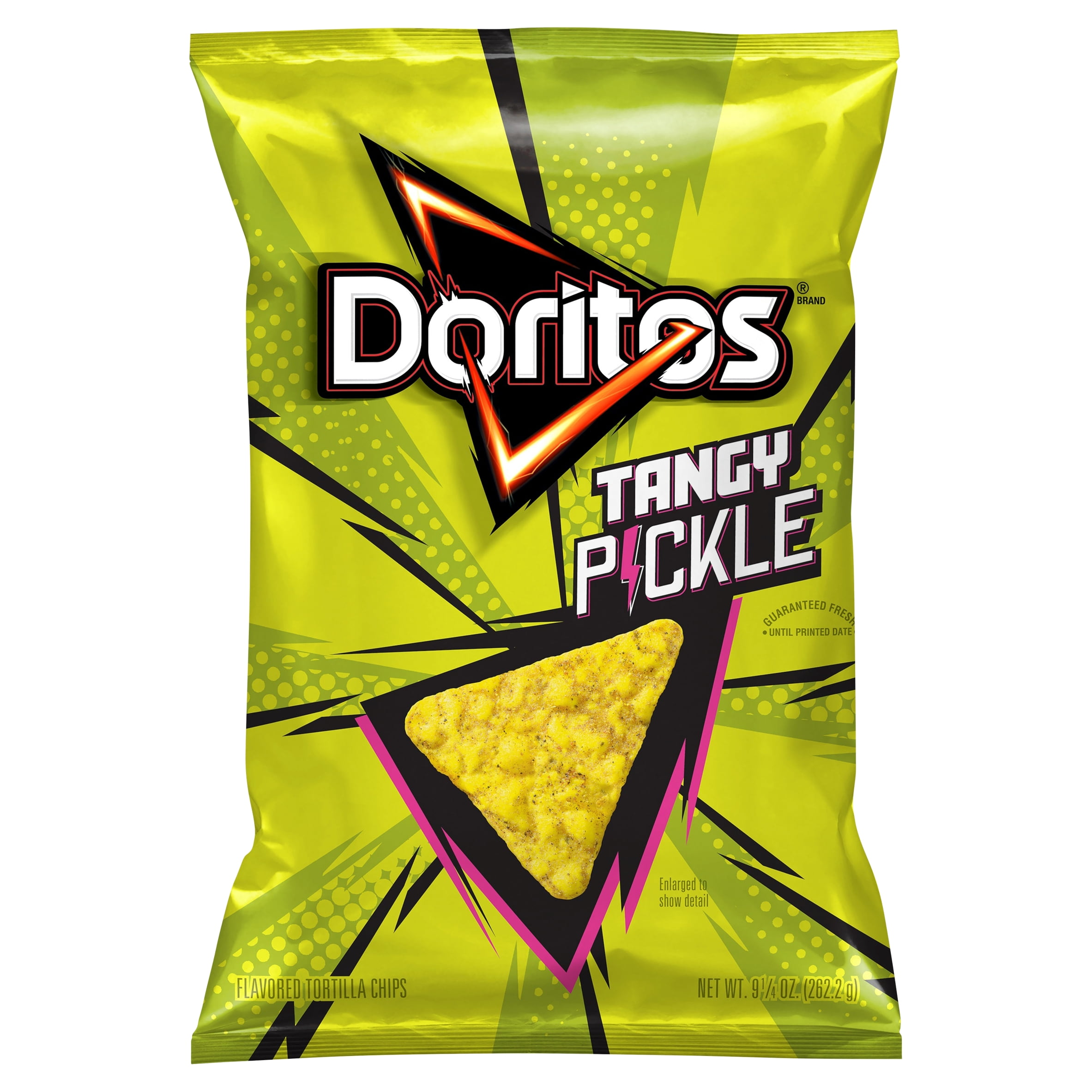 Doritos Tortilla Chips Tangy Pickle 9 1/4 Oz - Walmart.com