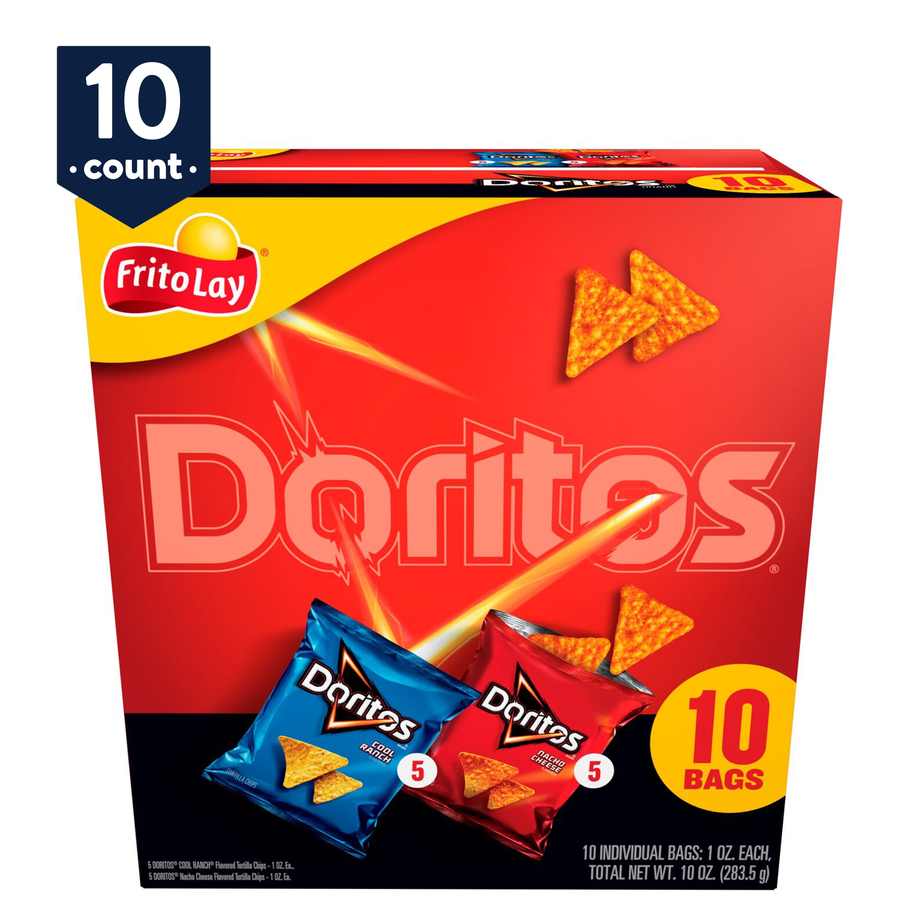 Doritos Nacho Cheese and Cool Ranch Tortilla Chips Snack Package, Small ...