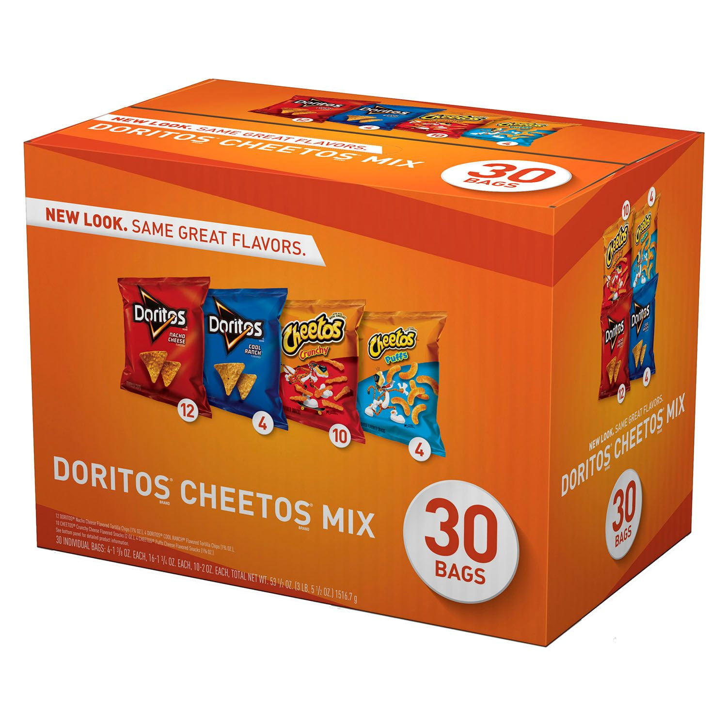 Doritos and Cheetos Mix Snacks Variety Pack (30 ct.) - Walmart.com