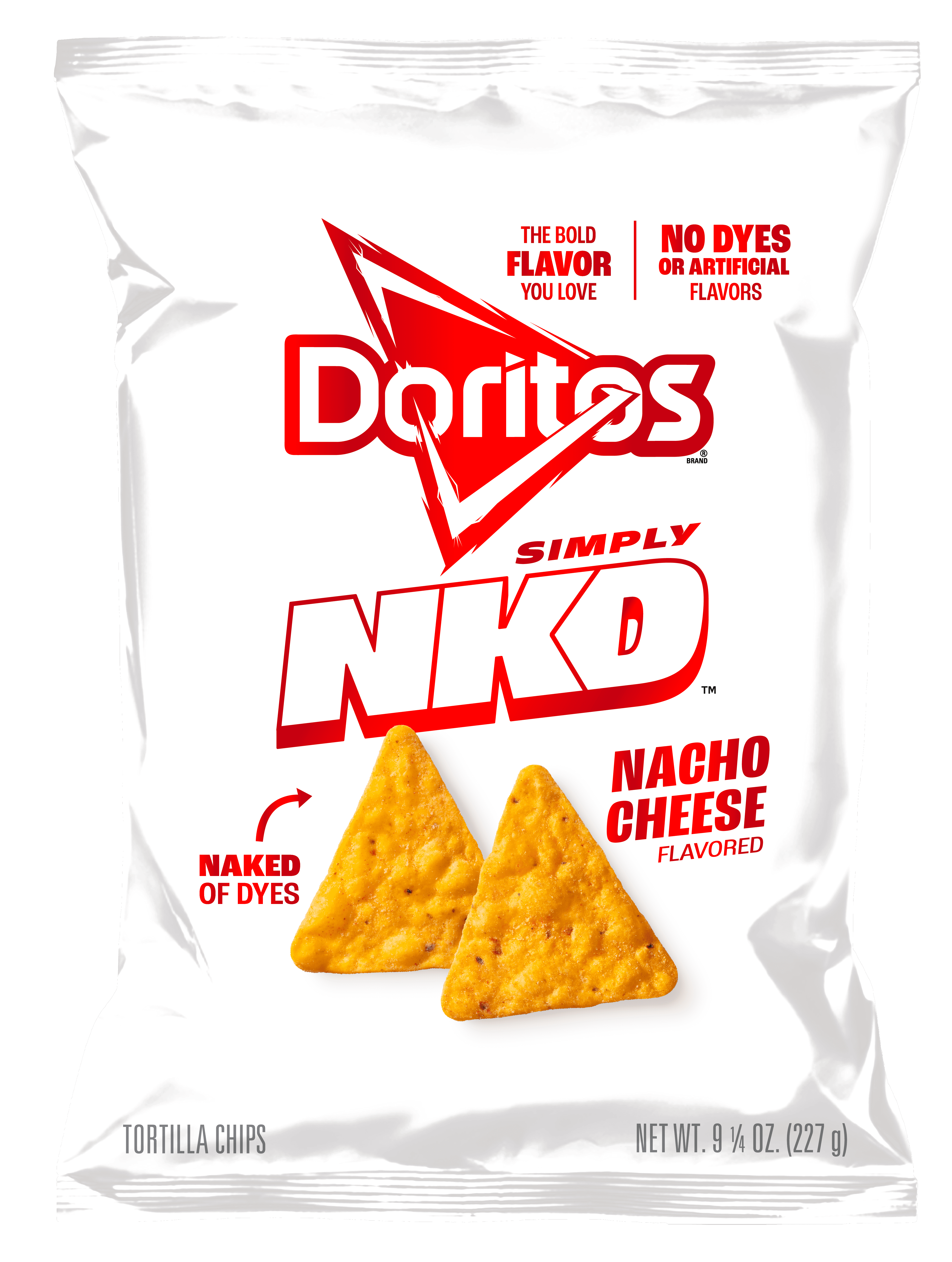 Doritos Simply NKD, No Dyes No Artificial Flavors Nacho Cheese Tortilla ...