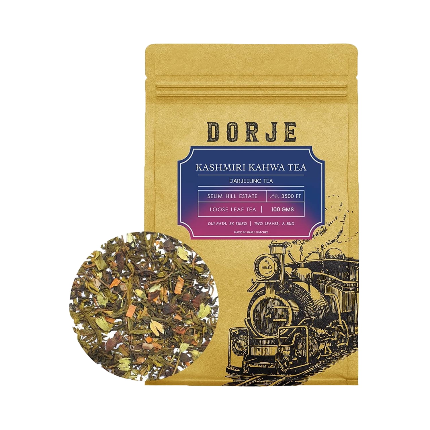 Dorje Teas Kashmiri Kahwa Tea Organic Darjeeling Tea 3.5 oz Improves ...