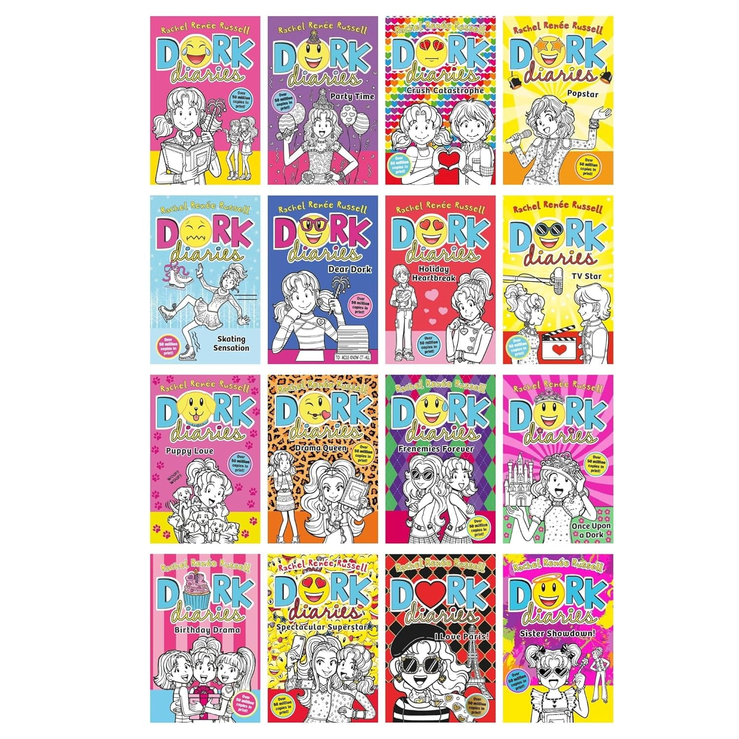 Dork Diaries By Rachel Renee Russell 16 Books Collection Set ( Dork ...