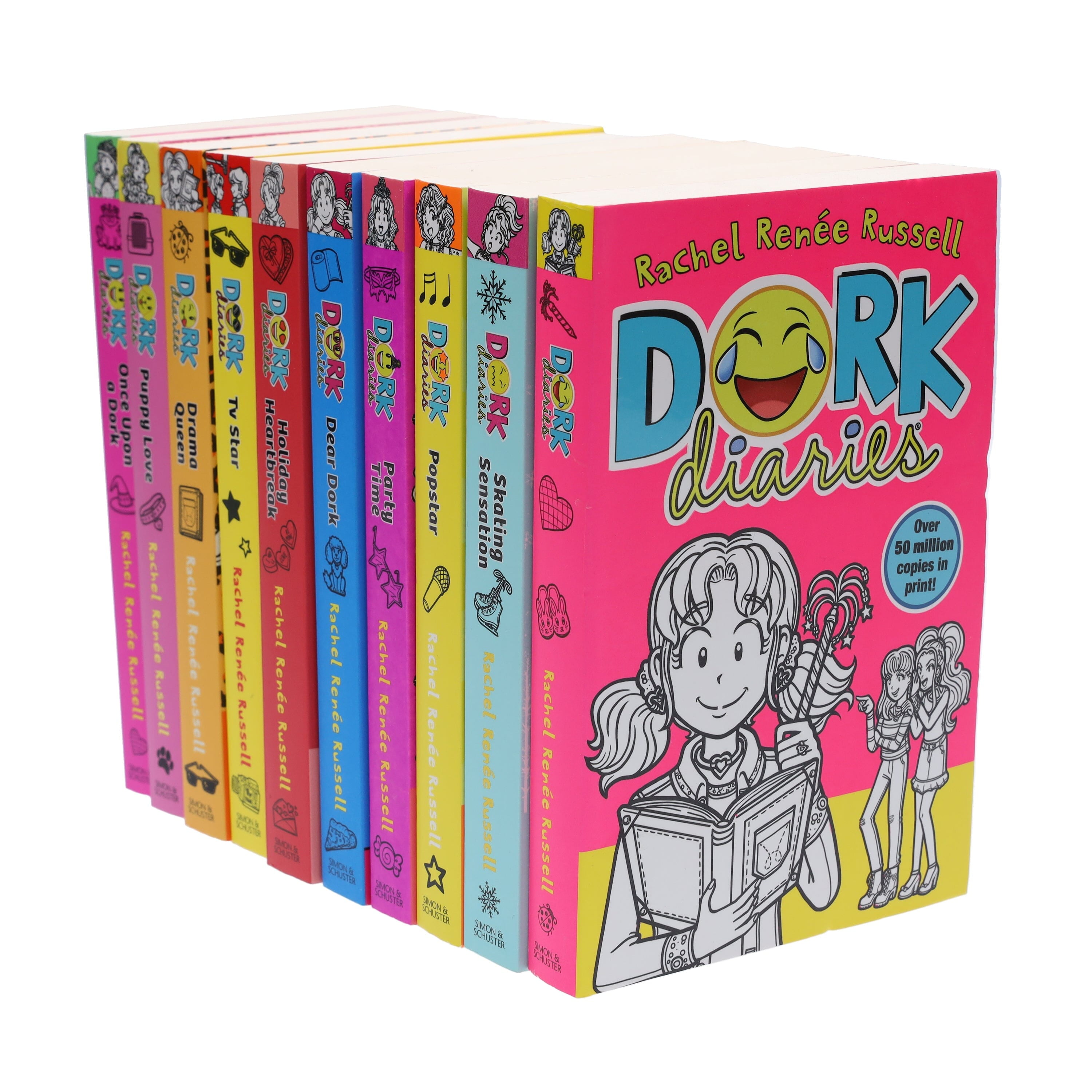 Dork Diaries Series (Vol. 1-10) By Rachel Renee Russell 10 Books - Ages ...