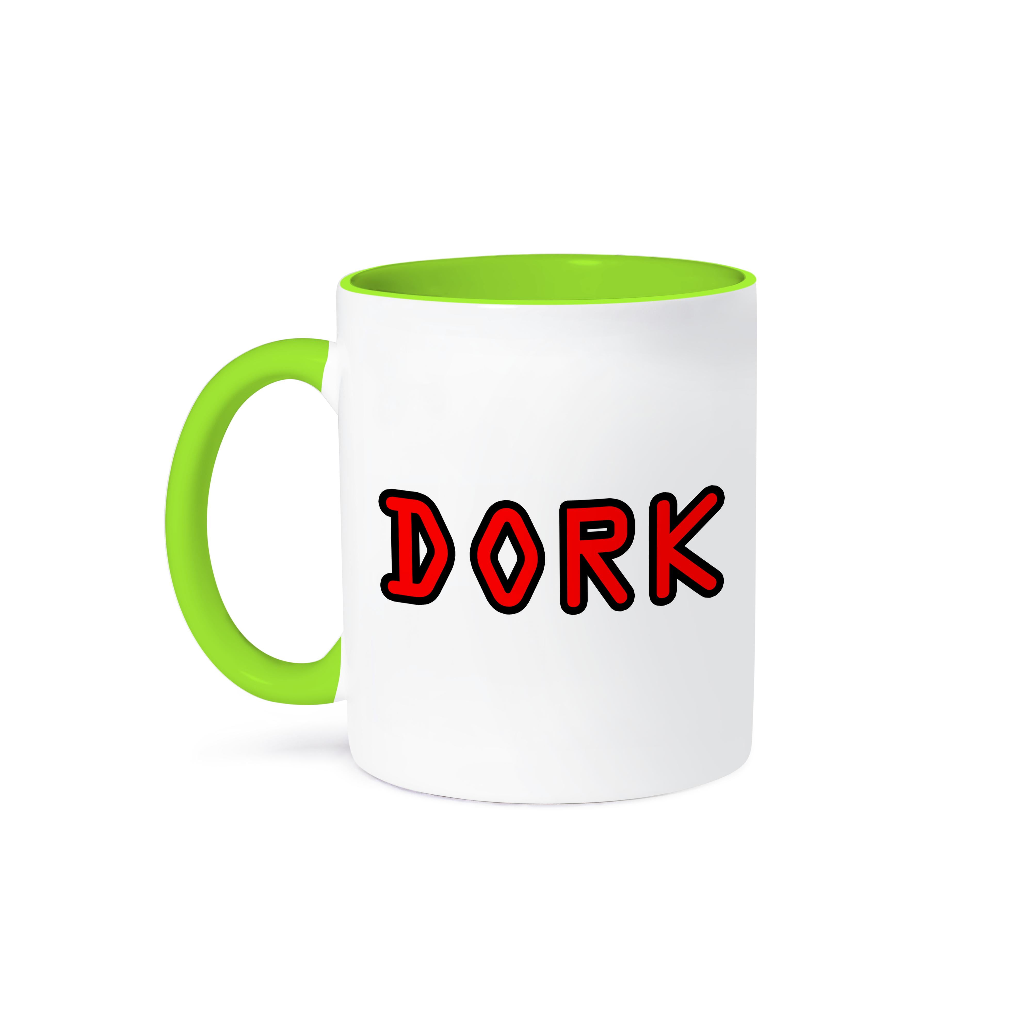3dRose, Dork Red, 15oz Two-Tone Green Mug - Walmart.com