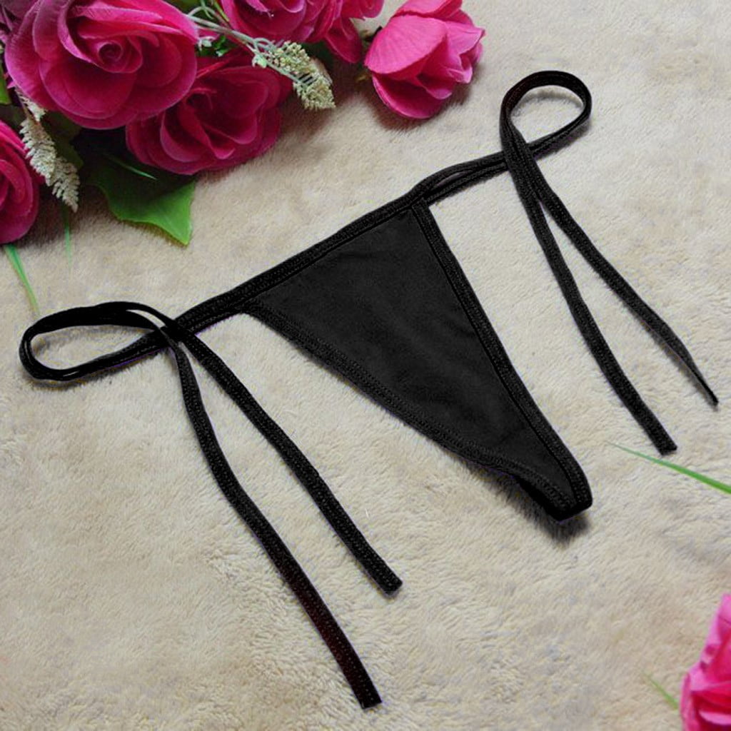 Dorkasm Underwear Packs Thong Comfy Tie Side String Low Rise Plus Size
