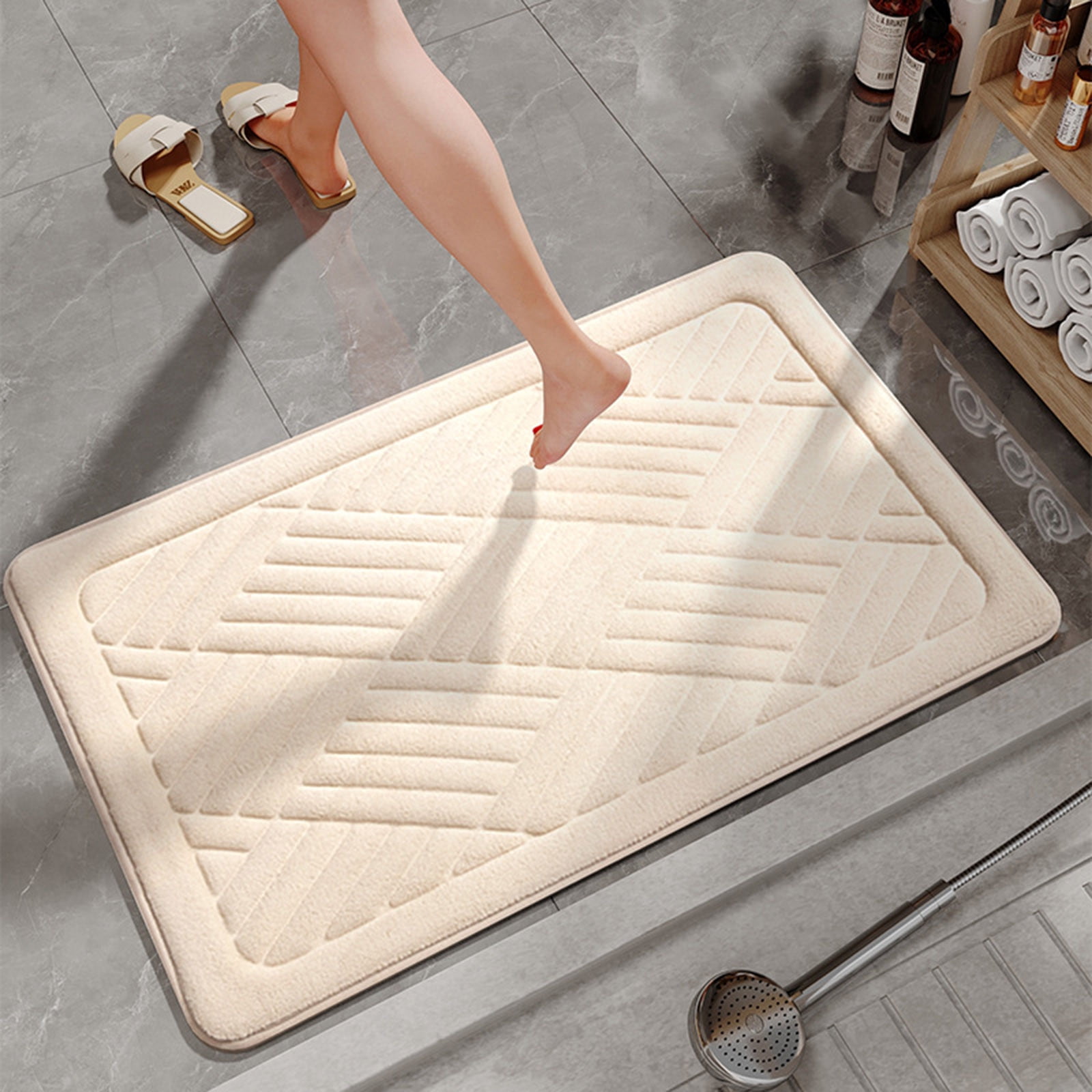 Dorm Accessories, Bathroom Door Absorbent Non-slip Floor Mat Toilet ...