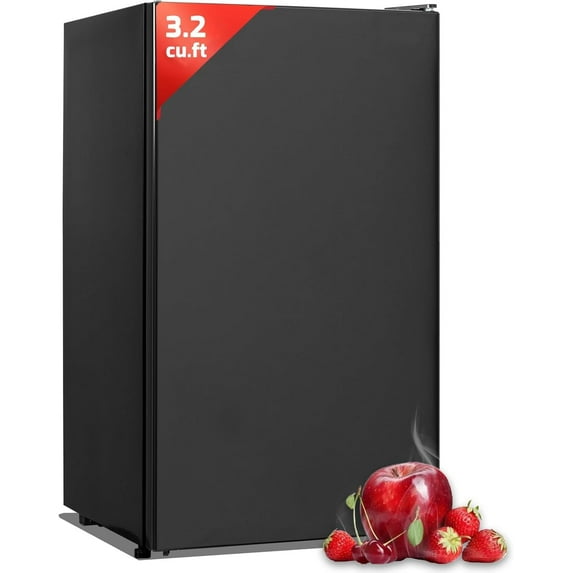 Dorm Fridge 3.2 Cu.Ft, Compact Refrigerator with Freezer, Office Fridge ...