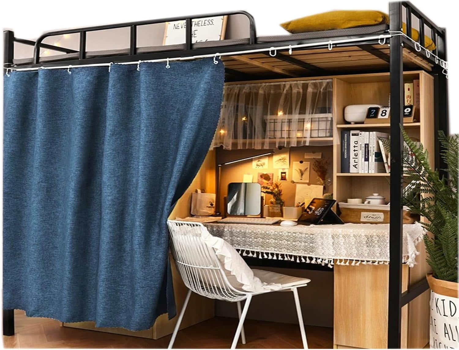 Dorm Home Bunk Nets Bed Curtains Cloth Bed Canopy Blackout College ...