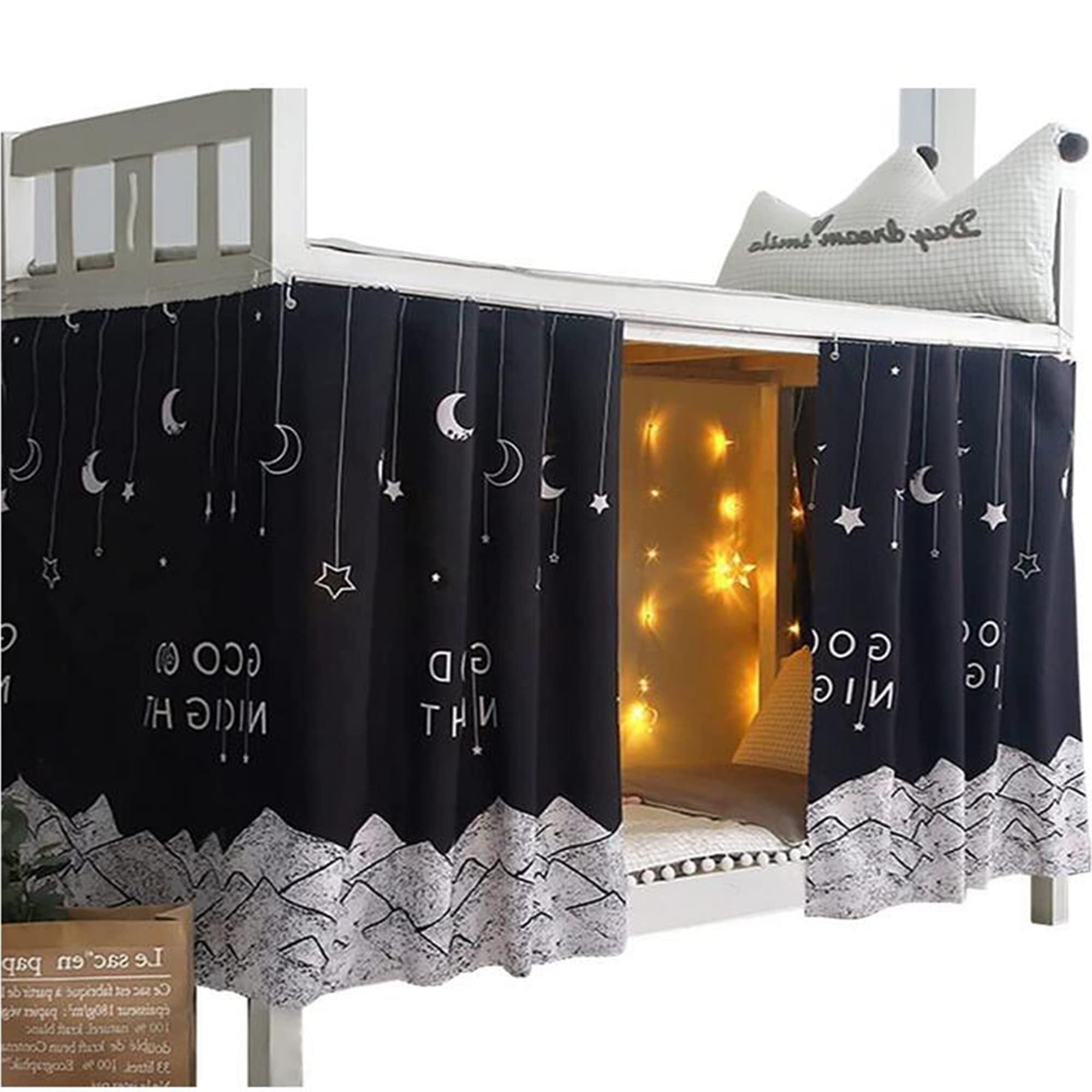 Dorm Home Bunk Nets Bed Curtains Cloth Bed Canopy Blackout College ...