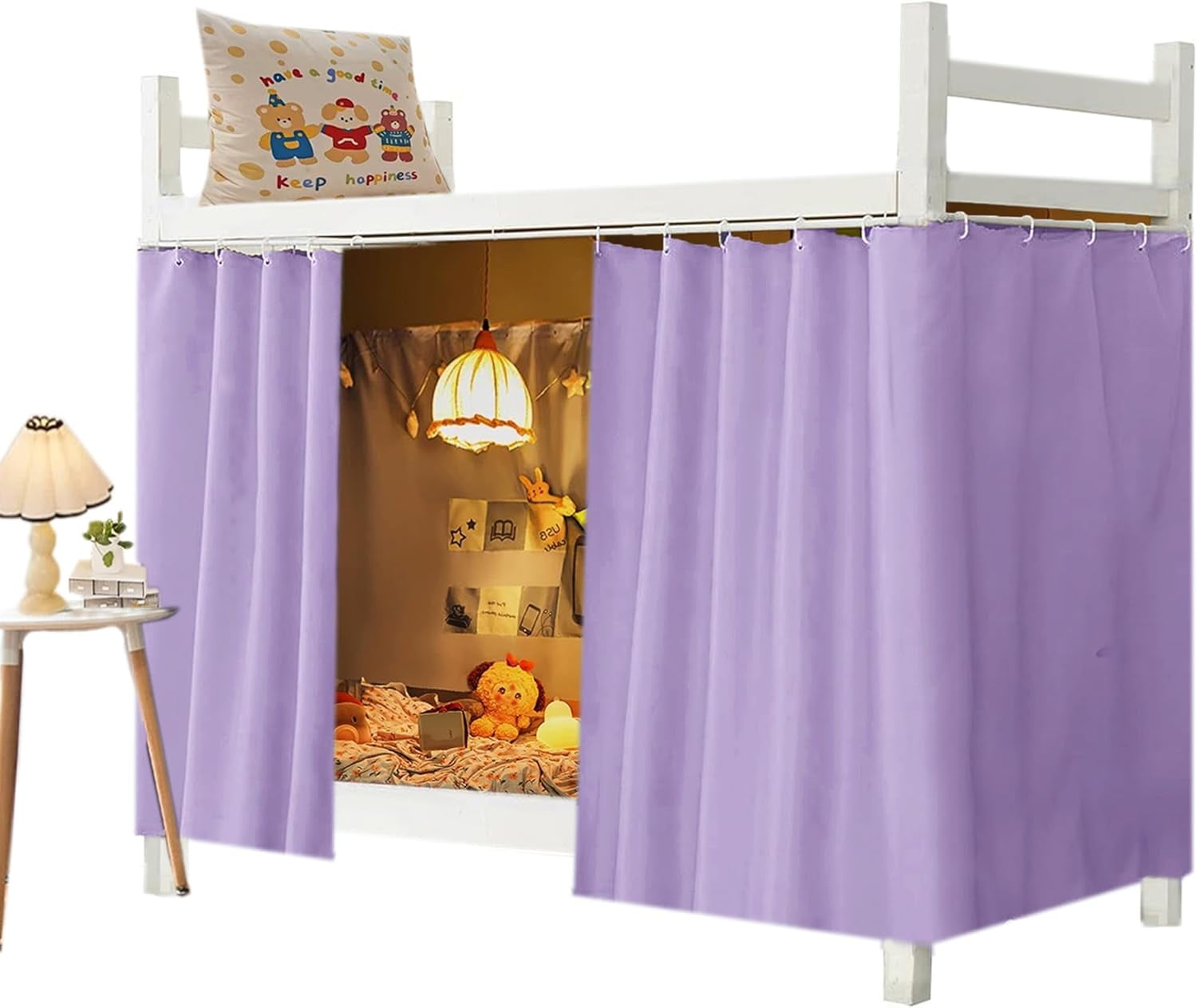 Dorm Home Solid Thicken Bunk Blackout Bed Curtains Cloth Bed Canopy ...