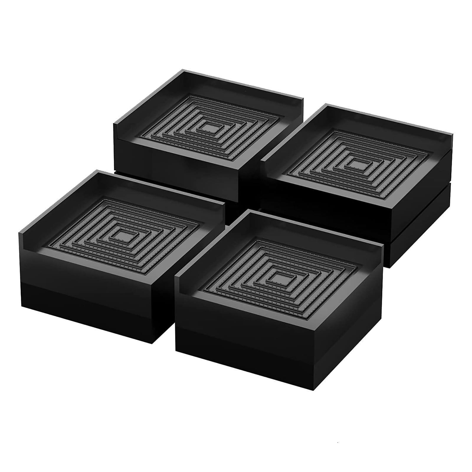 Dorm Room Bed Risers 4PC Bed Heightening Foot Pads Furniture Sofa ...