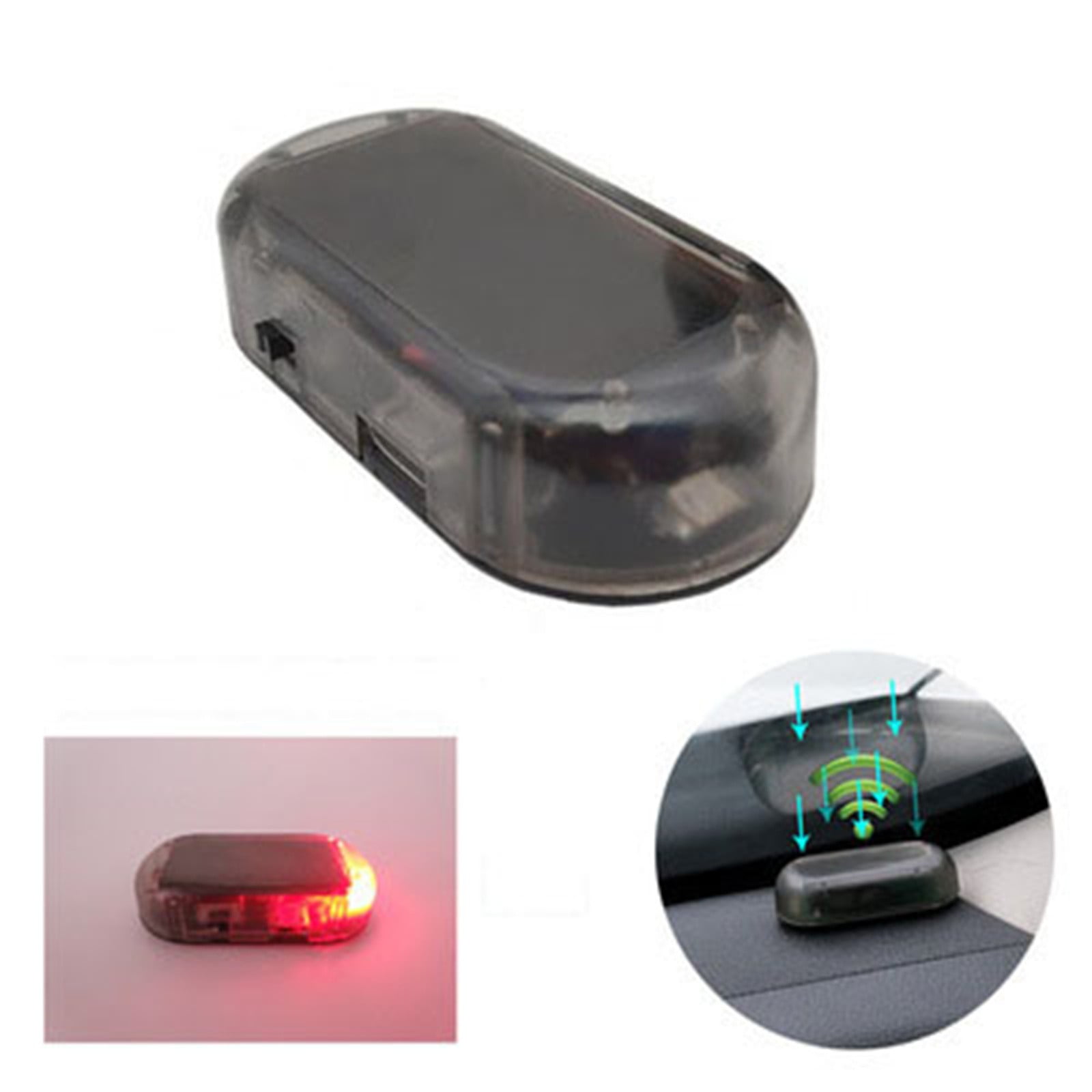 Dorm Room Desk Decor Car Alarm System, Solars Powers Dummy LED Light ...