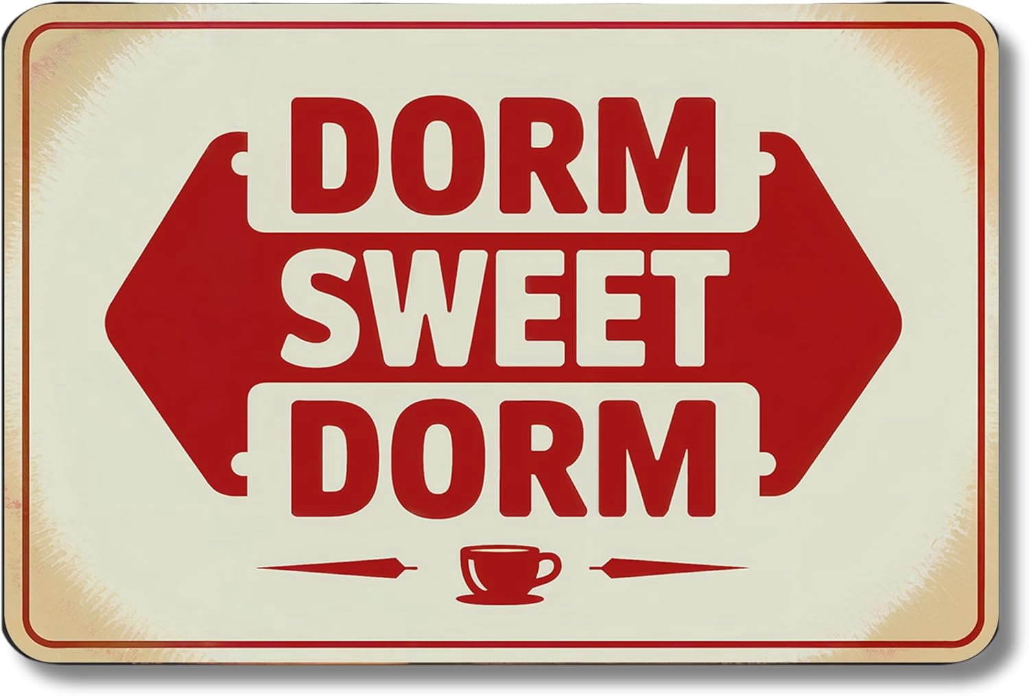 Dorm Sweet Dorm Metal Poster by DC | Vintage Tin Sign Wall Art for ...