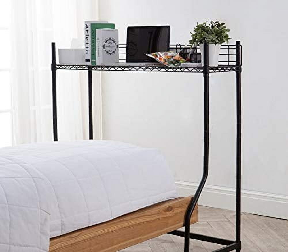 DormCo Suprima Mini Over The Bed Shelf Supreme - Black - Walmart.com