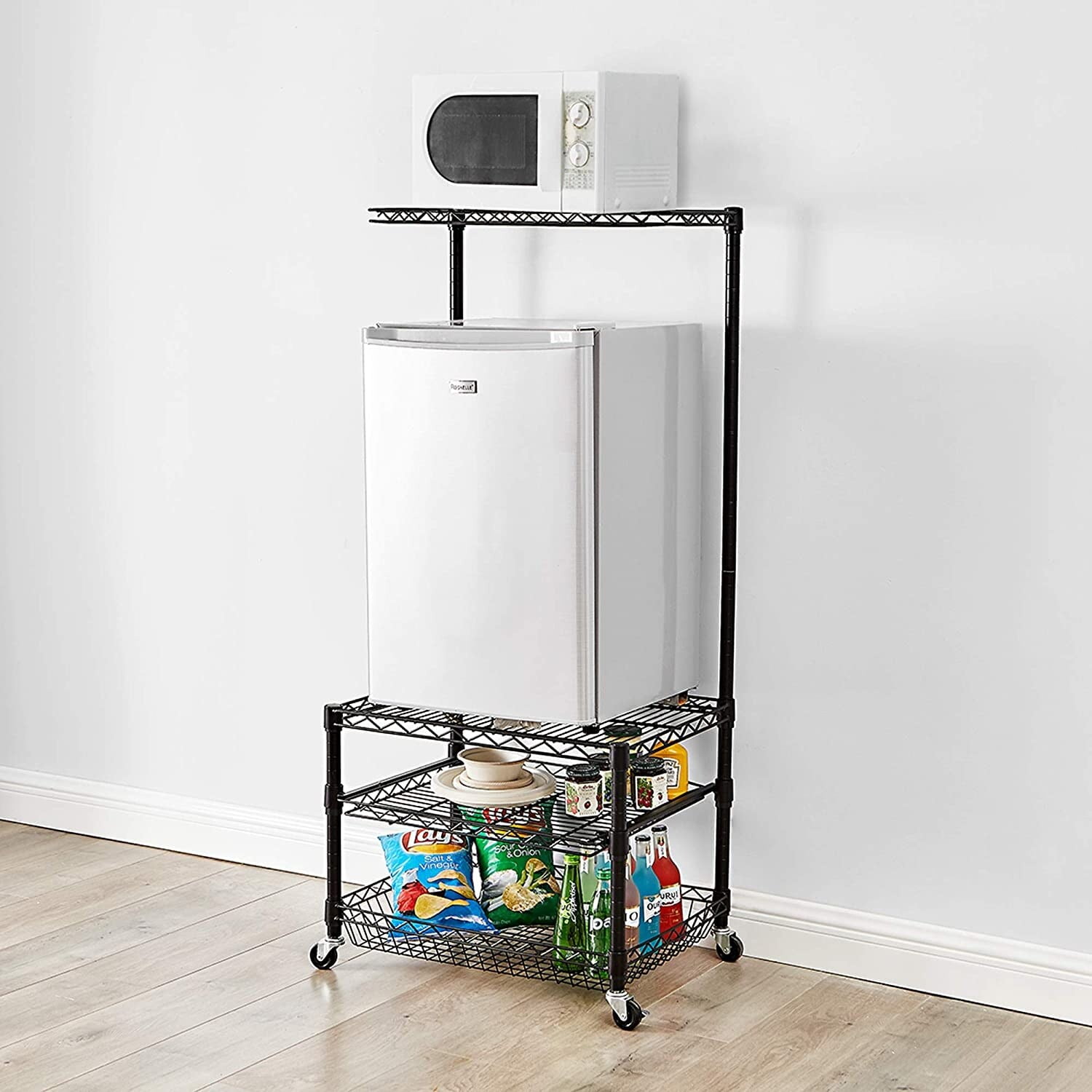 DormCo Suprima Portable Mini Fridge Organizer Black - Walmart.com