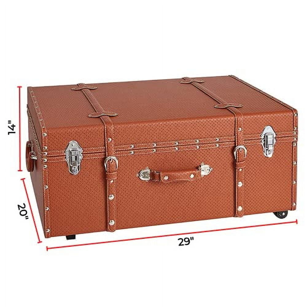 DormCo Texture® Brand Trunk - Tan Plus+ - Walmart.com