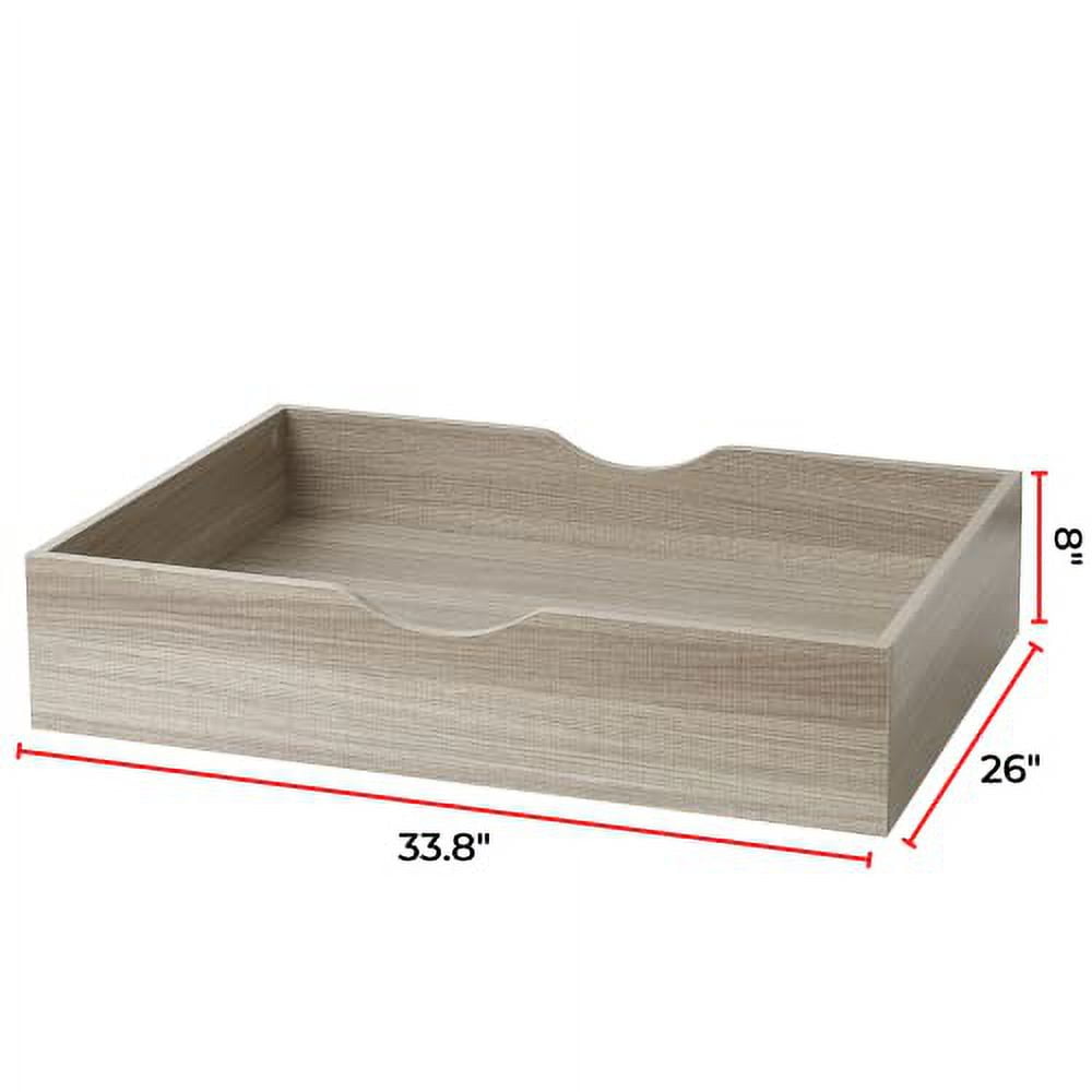 DormCo The Storage MAX - Underbed Wooden Organizer with Wheels ...