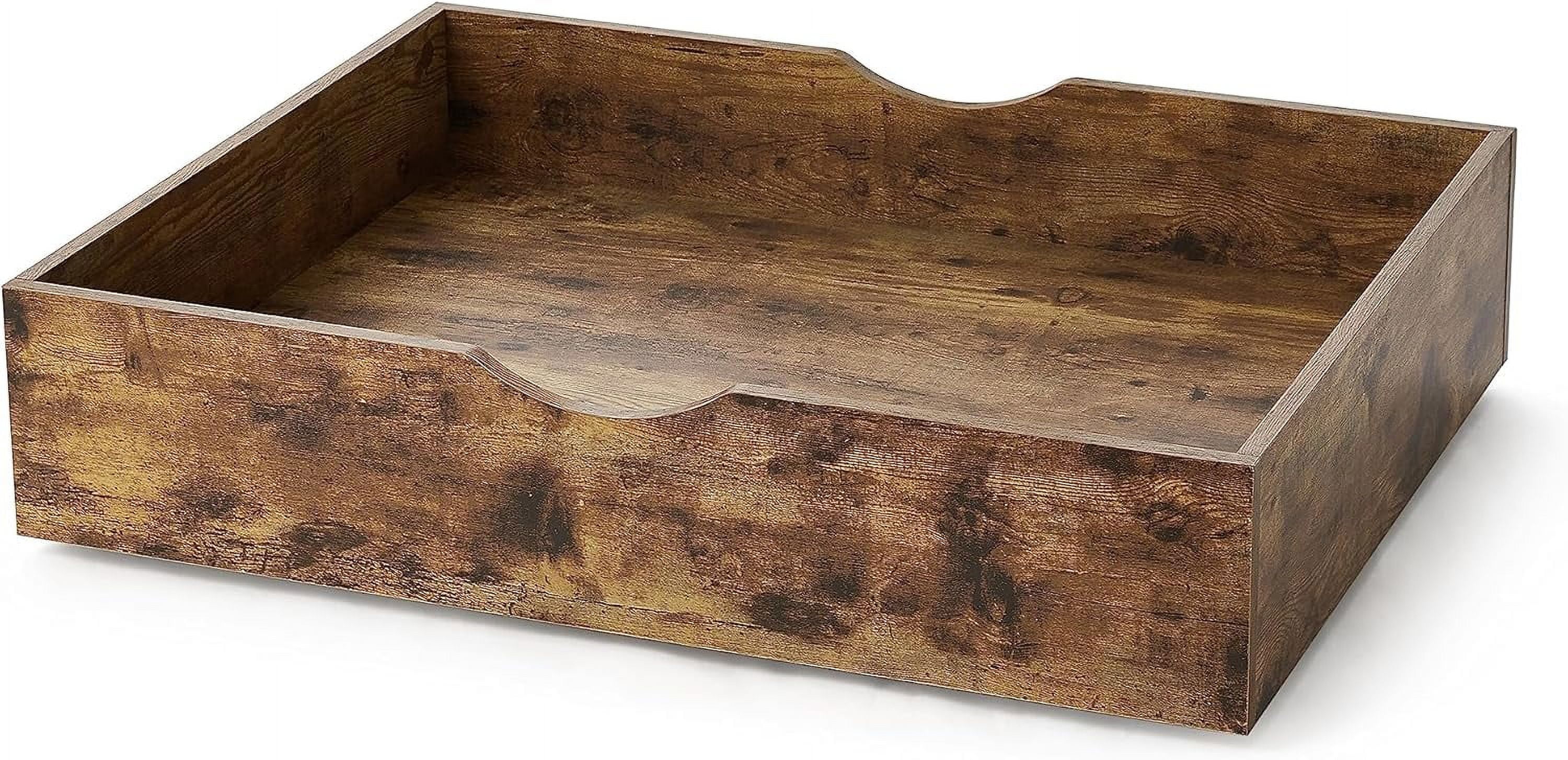 DormCo The Storage MAX - Underbed Wooden Organizer with Wheels - Warm ...
