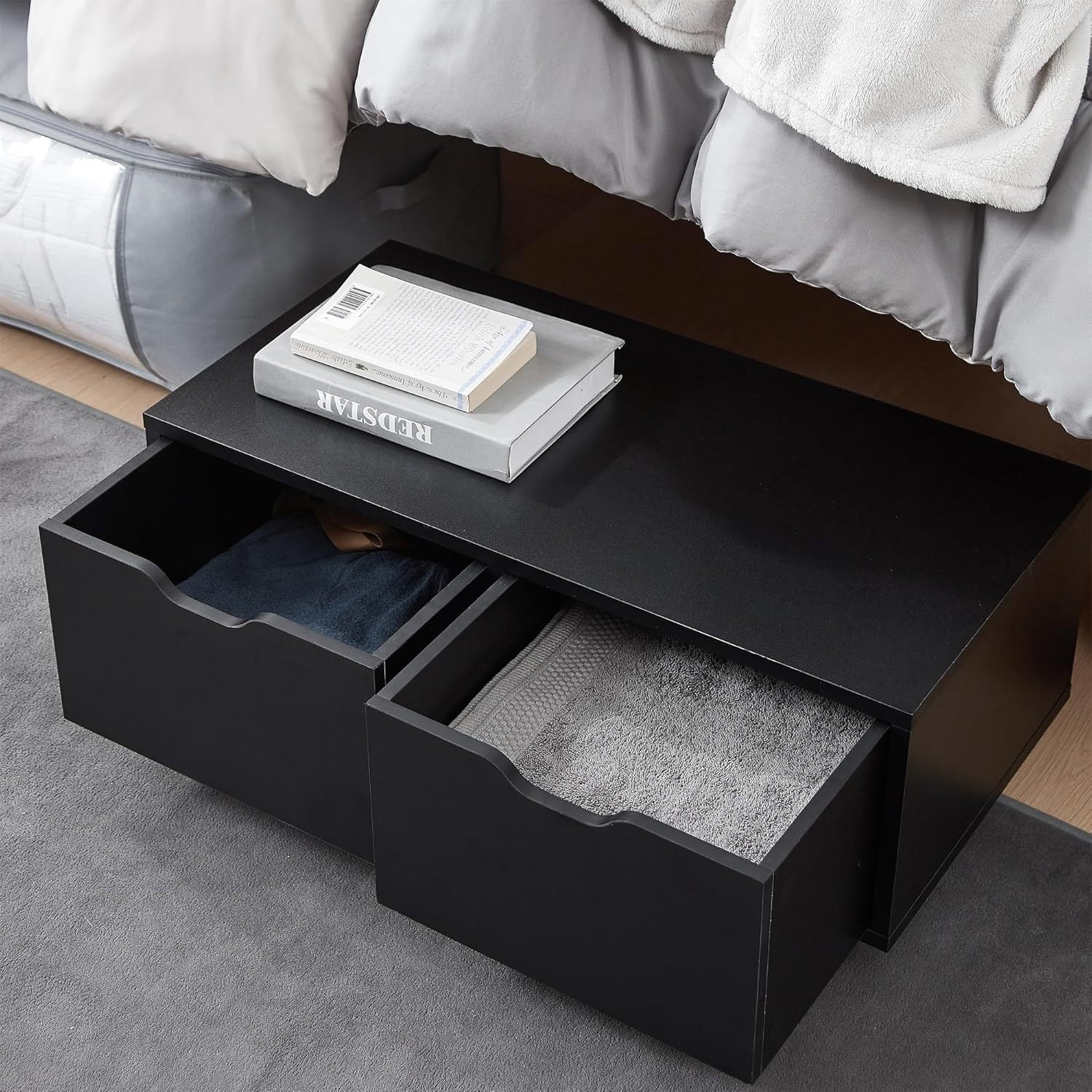 DormCo Yak About It® Underbed Rolling Drawers - Black - Walmart.com
