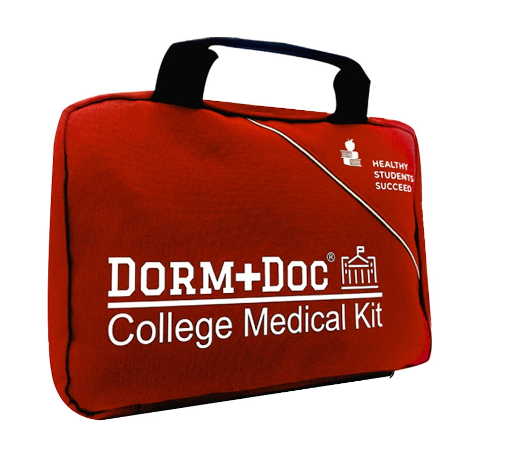 DormDoc 175 Piece First Aid College Emergency Kit -Red - Walmart.com