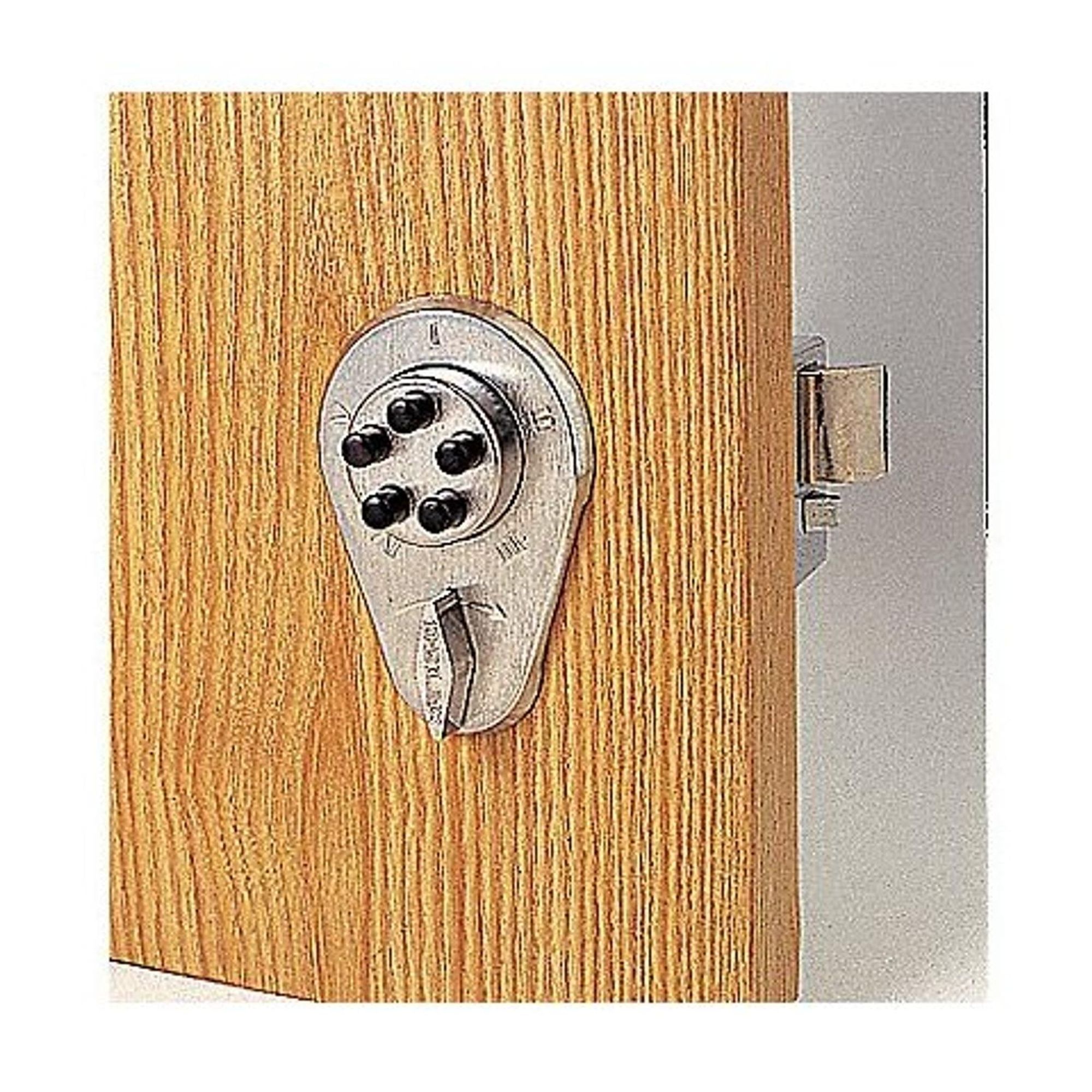 Kaba Deadlocking Spring Latch, Satin Chrome Finish, Thumb Turn Entry ...