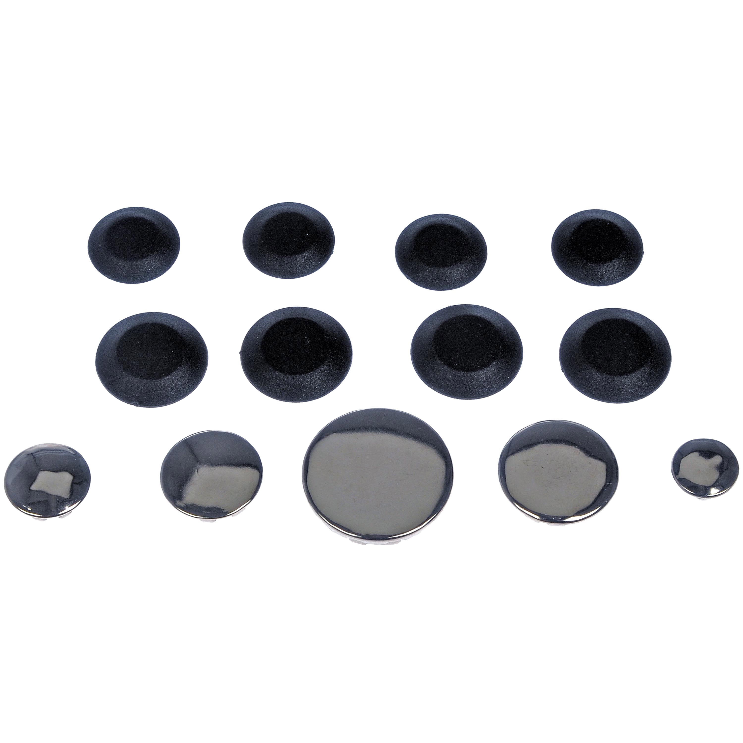 Dorman 02413 Plug Button Black and Chrome (Pack of 13) - Walmart.com
