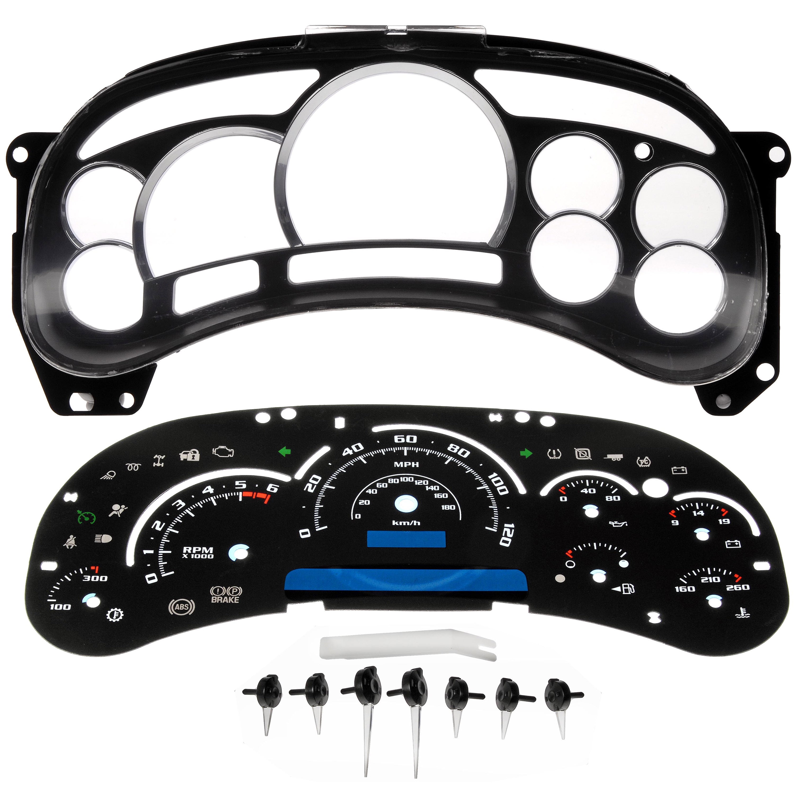 Dorman 10-0104B Instrument Cluster Upgrade Kit - Escalade Style With ...
