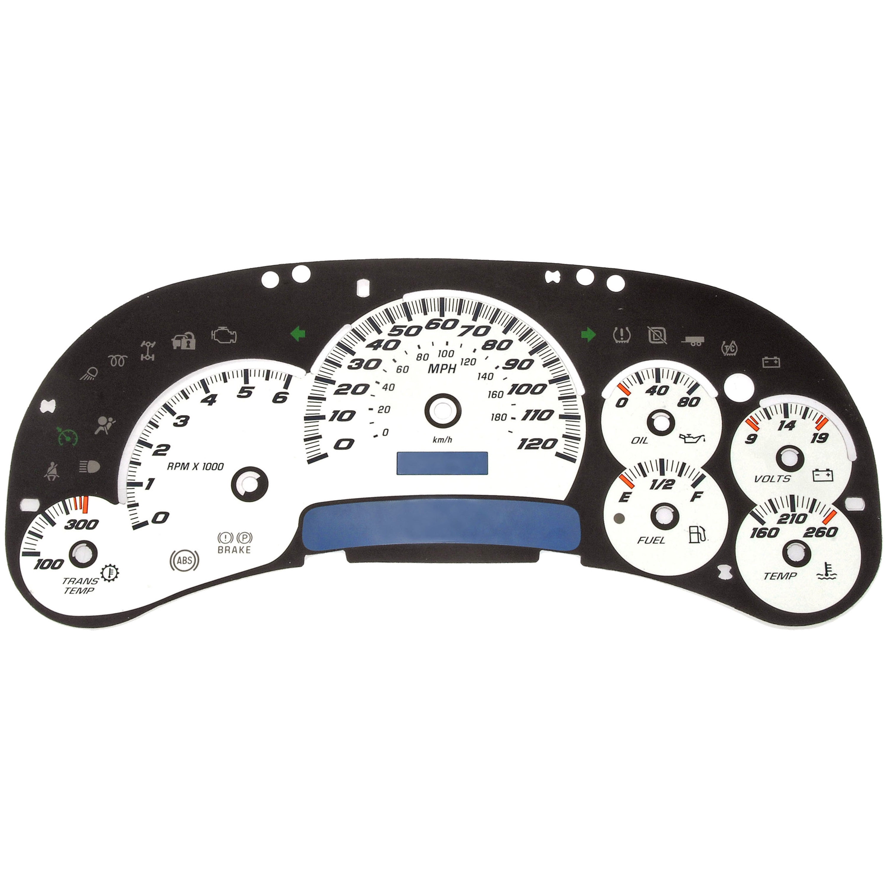 Dorman 10-0105B Instrument Cluster Upgrade Kit - White With ...