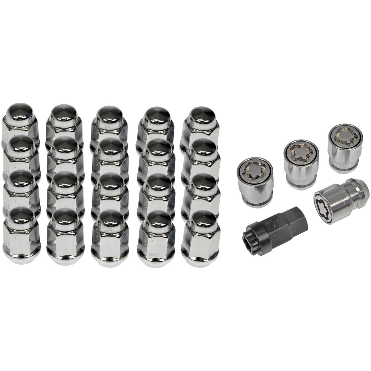 Dorman 611-122FK Wheel Nut Kit 1/2-20 Dometop - 3/4 In. Hex, 1-5/16 In ...