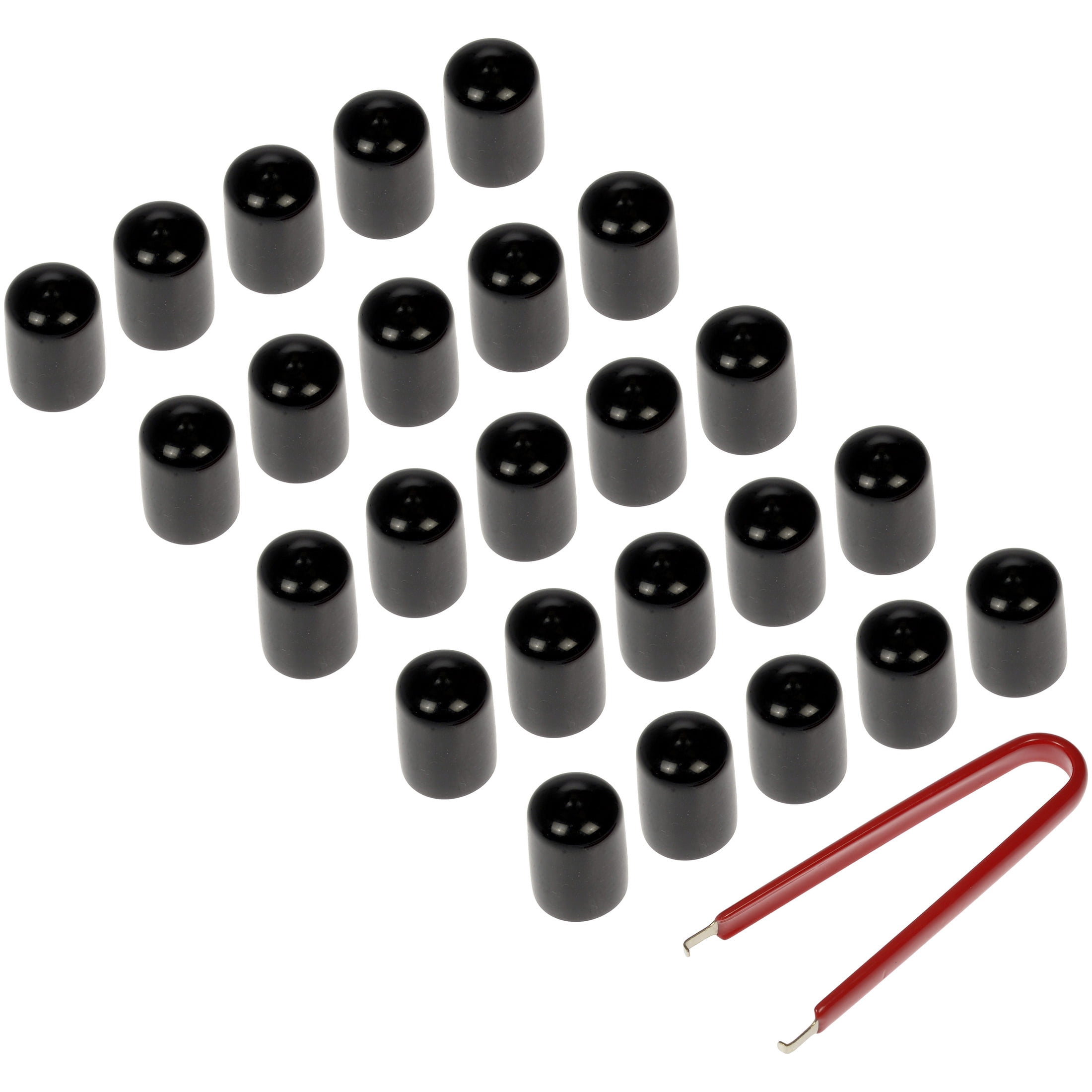 Dorman 711-004 19 MM Vinyl Lug Nut Covers With Removal Tool Black ...