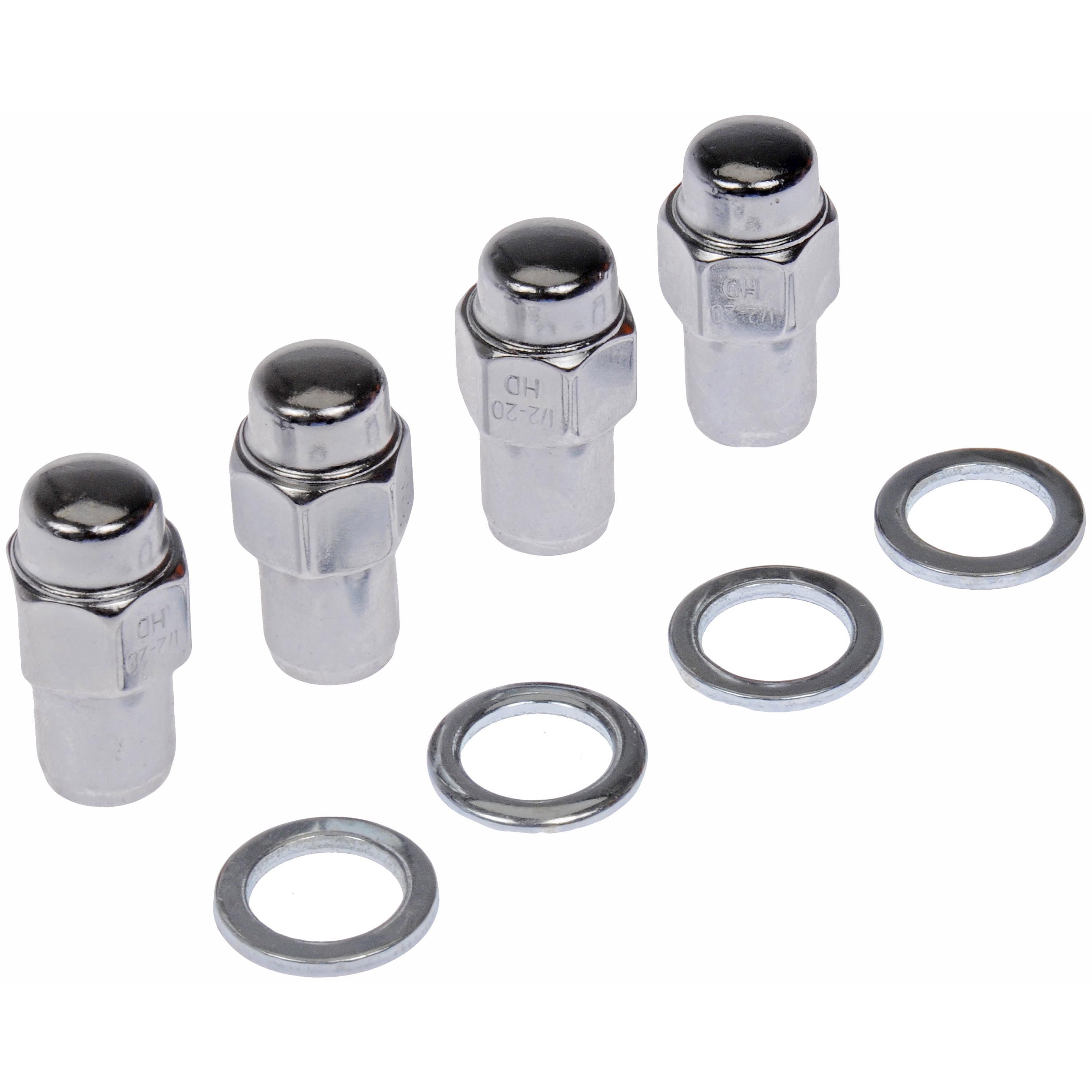 Dorman 711-208 Wheel Lug Nut Chrome (Pack of 4) - Walmart.com