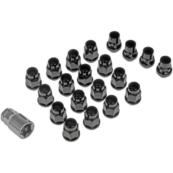 Dorman Anti-Theft Lug Nut Wheel Lock Set, Chrome, Pack of 20 for ...