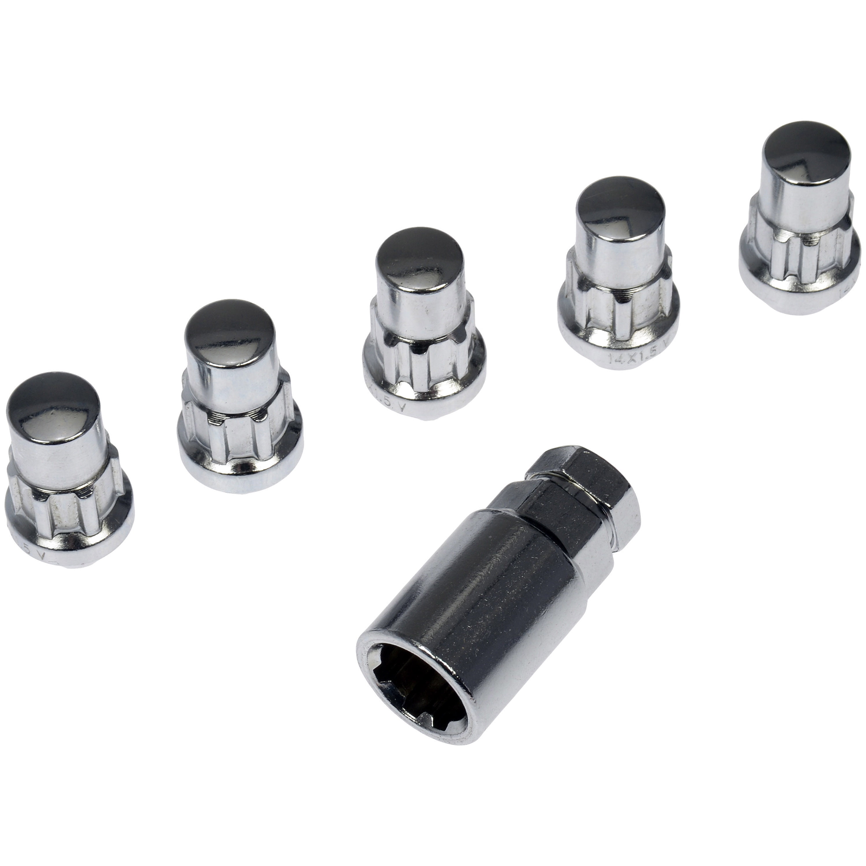 Dorman 712-628.5 Wheel Lock Set for Specific Models, Chrome (Pack of 5 ...