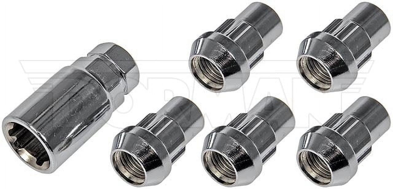 Dorman 7122285 Wheel Nut Lock Chrome Acorn Set 1/2-20 - Walmart.com