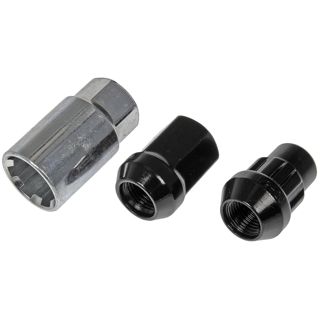 Dorman 713-275A Wheel Lug Nut for Specific Models, Black Chrome (Pack ...