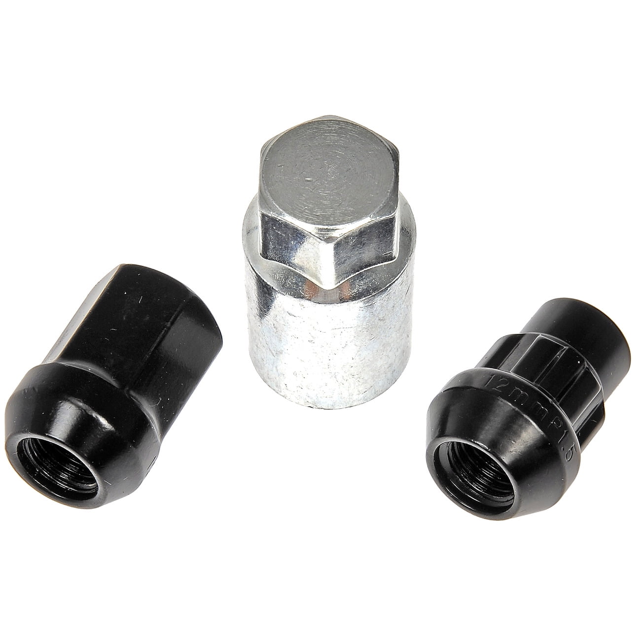 Dorman 713-375A Wheel Lug Nut for Specific Models, Black Chrome (Pack ...