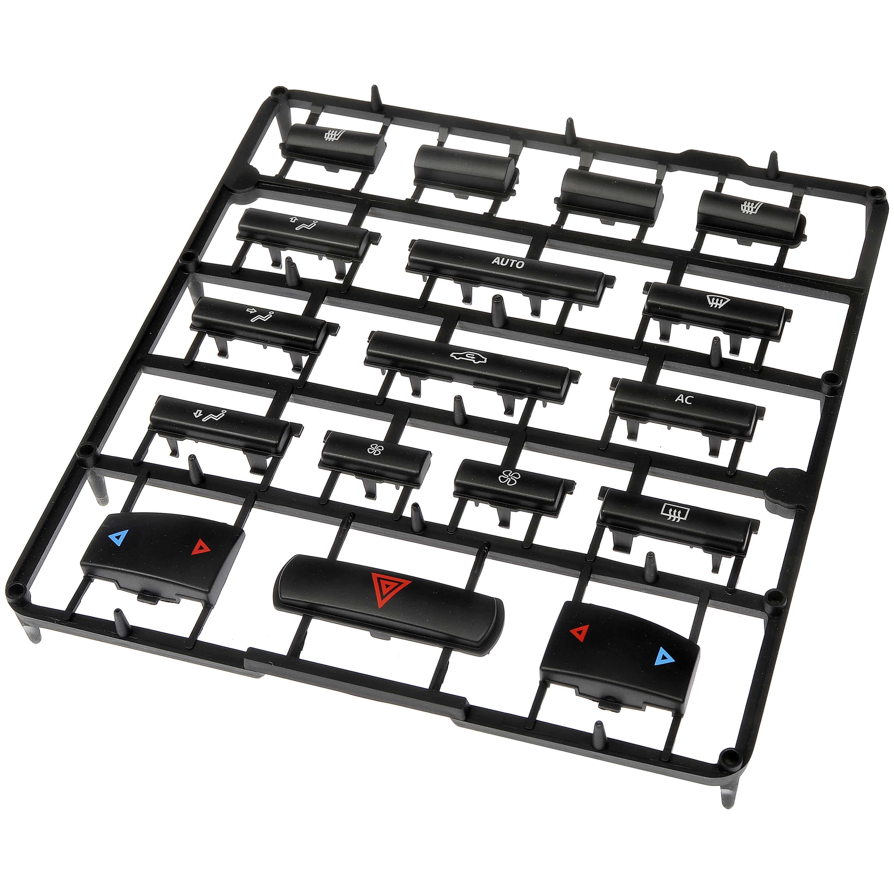 Dorman 76833 HVAC Push Button Set for Specific Saab Models, Black ...