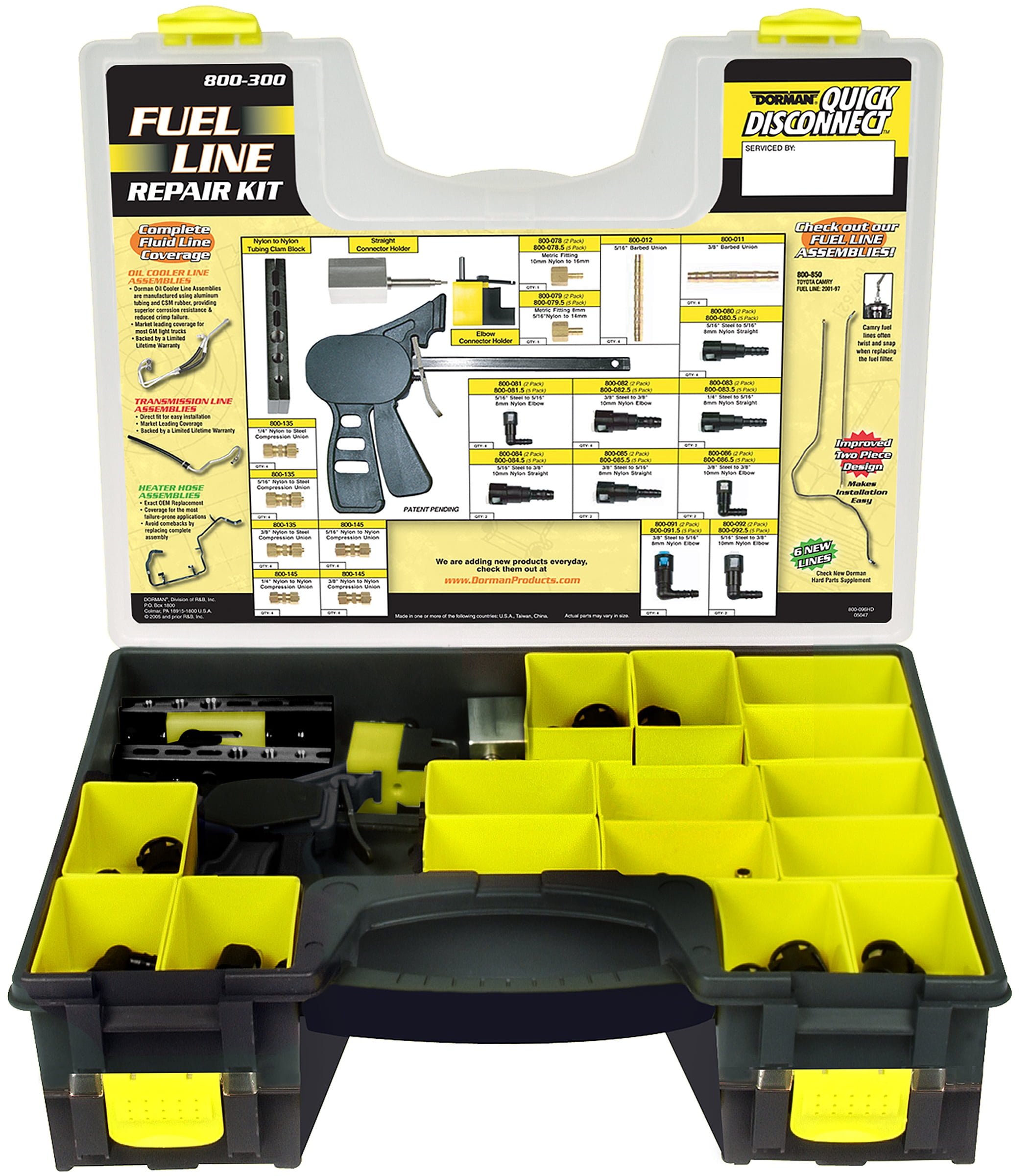 Dorman 800-300 Nylon Fuel Line Repair Kit - Contains 104 Pieces (Pack ...