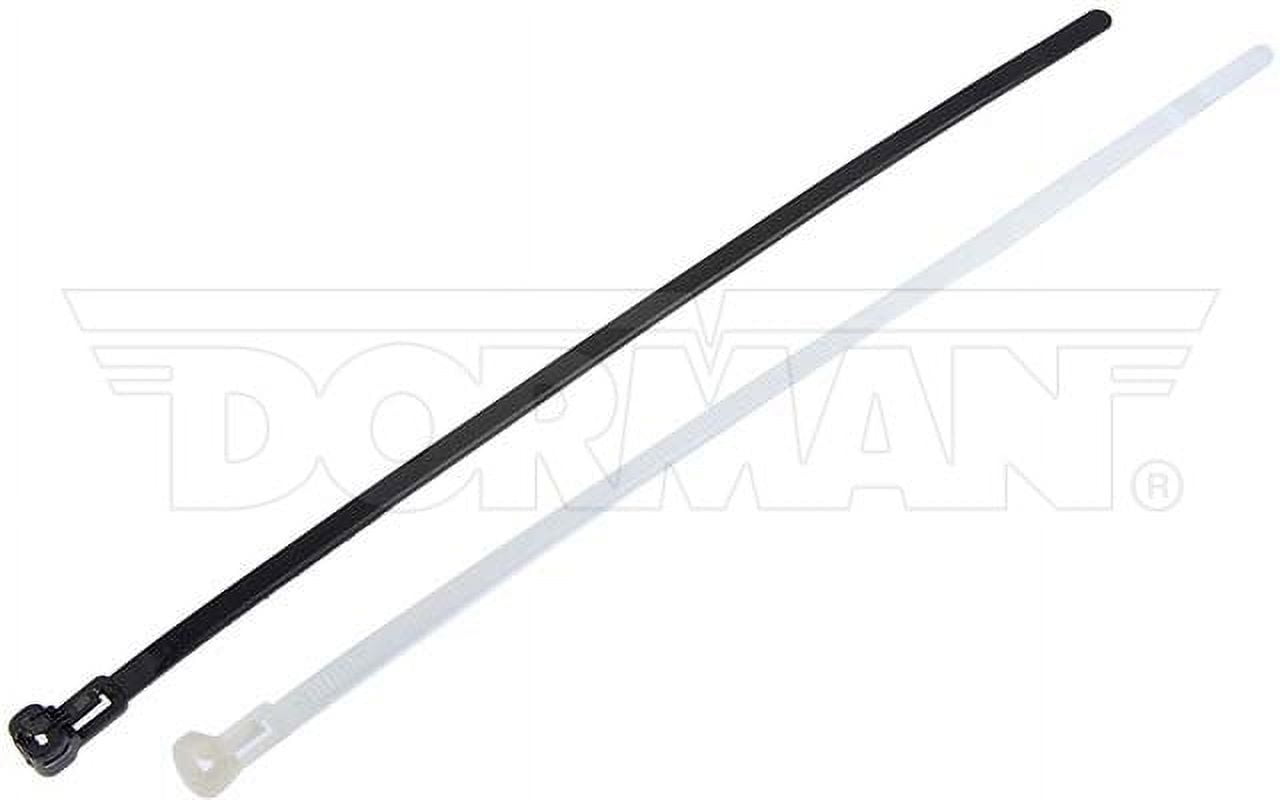 Dorman 83761 8 In. Reusable Black and White Wire Ties - Walmart.com