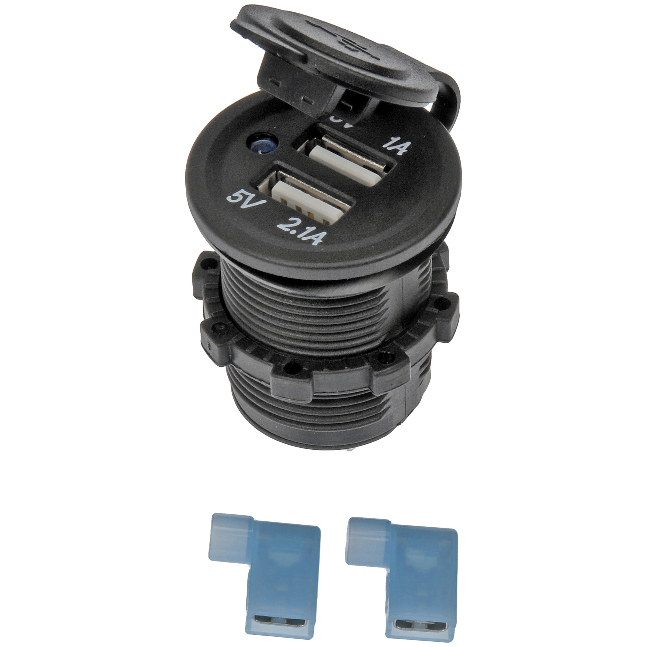 Dorman 84622 12V DC Accessory Socket Dual USB 5V 1A/2.1A - Walmart.com
