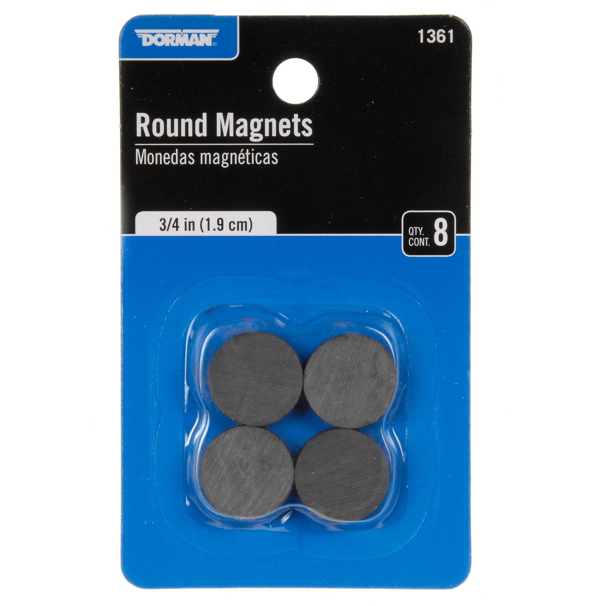 Dorman Flexible Round Permanent Magnets 3/4", 8 Pack - Walmart.com
