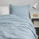 Dormify Twin/Twin XL Comforter & Sham Set, Juliette Eyelash Sky Blue, Cute College Dorm Room ...