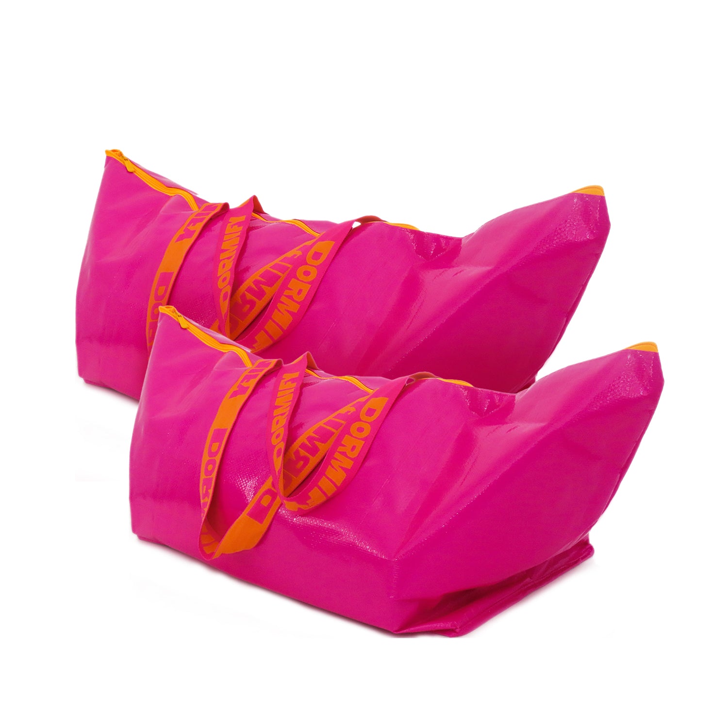 Dormify Storage Tote Bag, 2-Pack Tote Bag, Hot Pink, Durable Storage ...