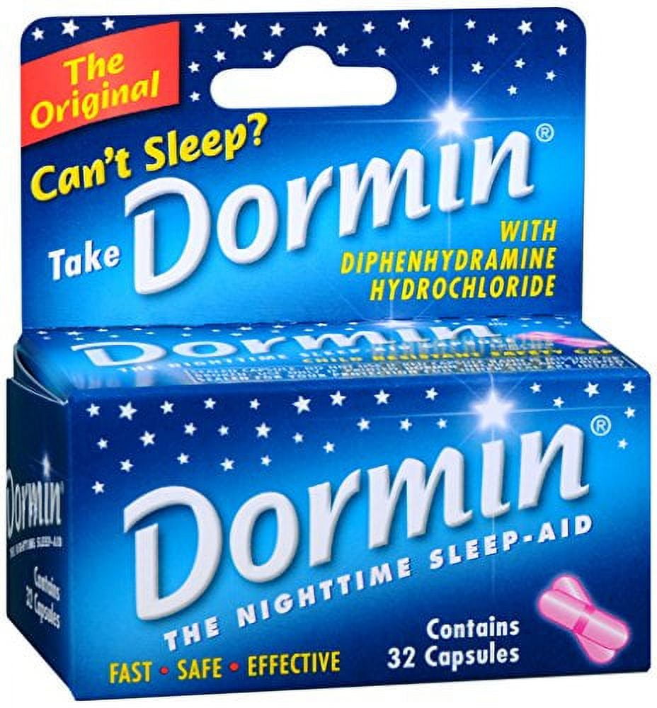 Dormin Night Time Sleep Aid Capsules, 32 Ea, 3 Pack - Walmart.com