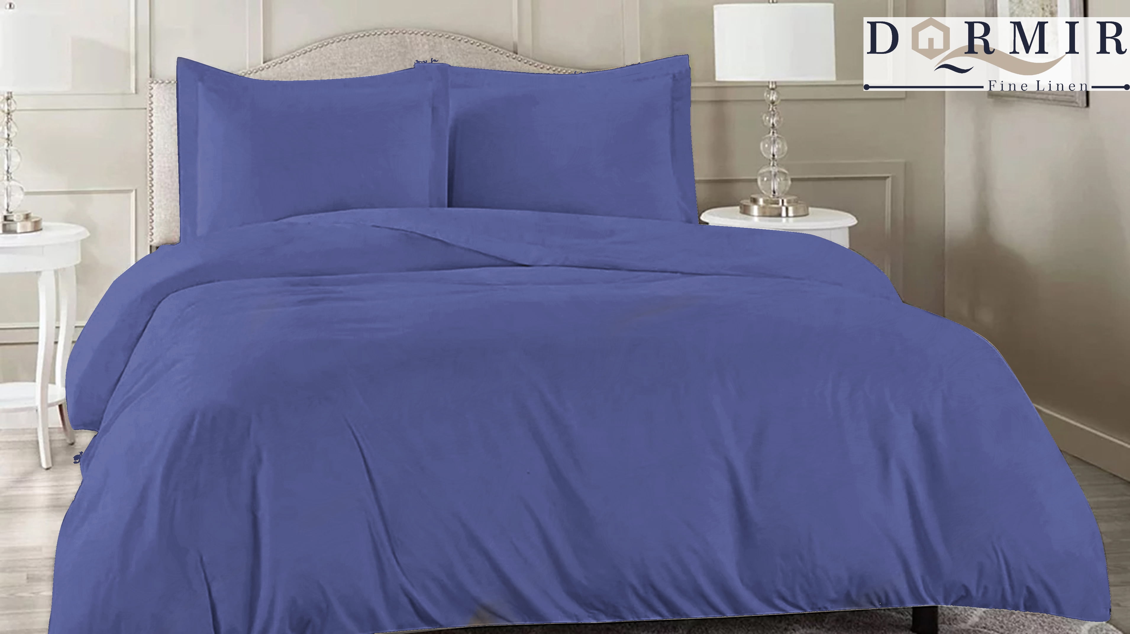 Dormir Fine Linen 3pc Duvet Set, 100% Cotton, 400TC Sateen, Cal King ...